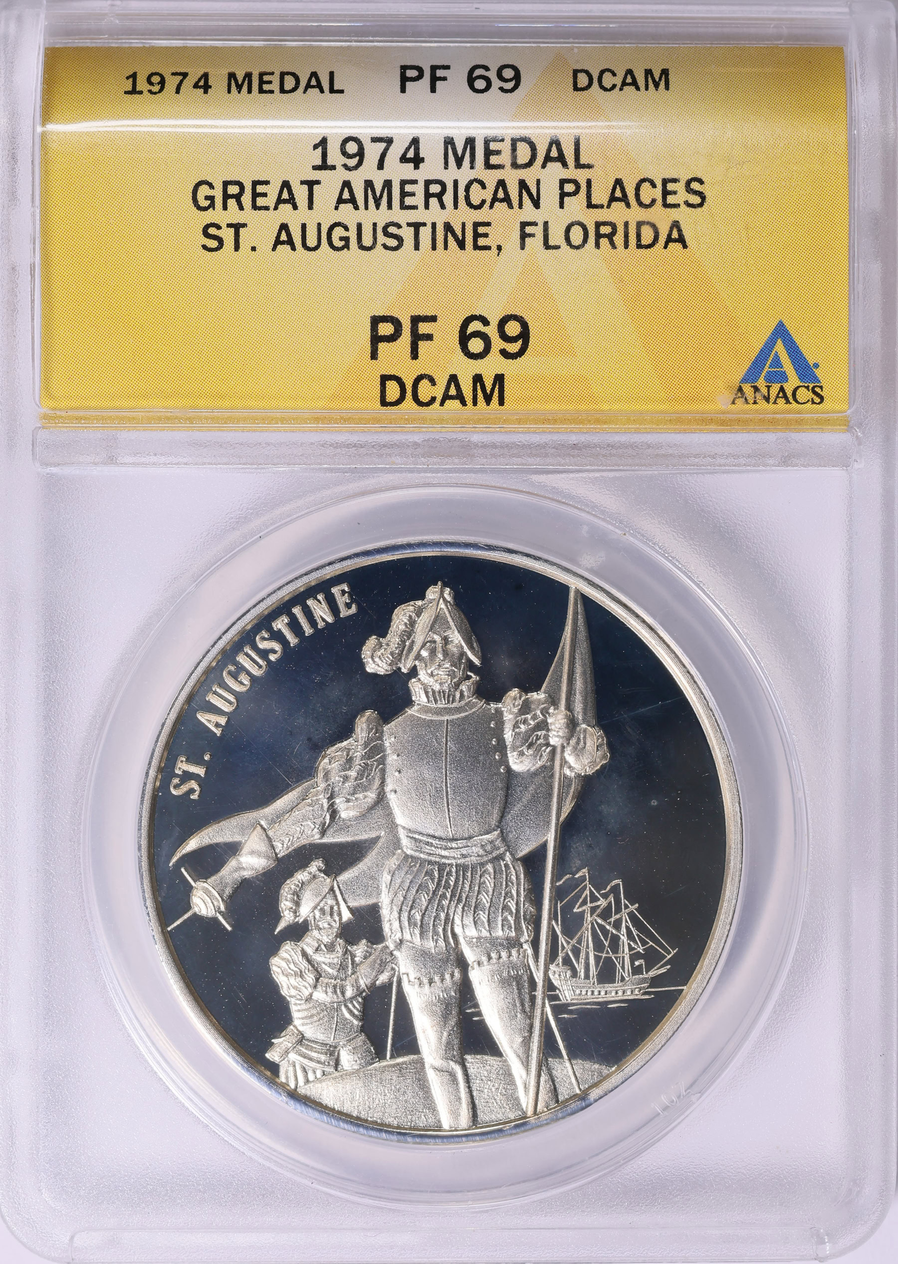 1974 Silver 30gms Great American Places St. Augustine, Florida Private ...