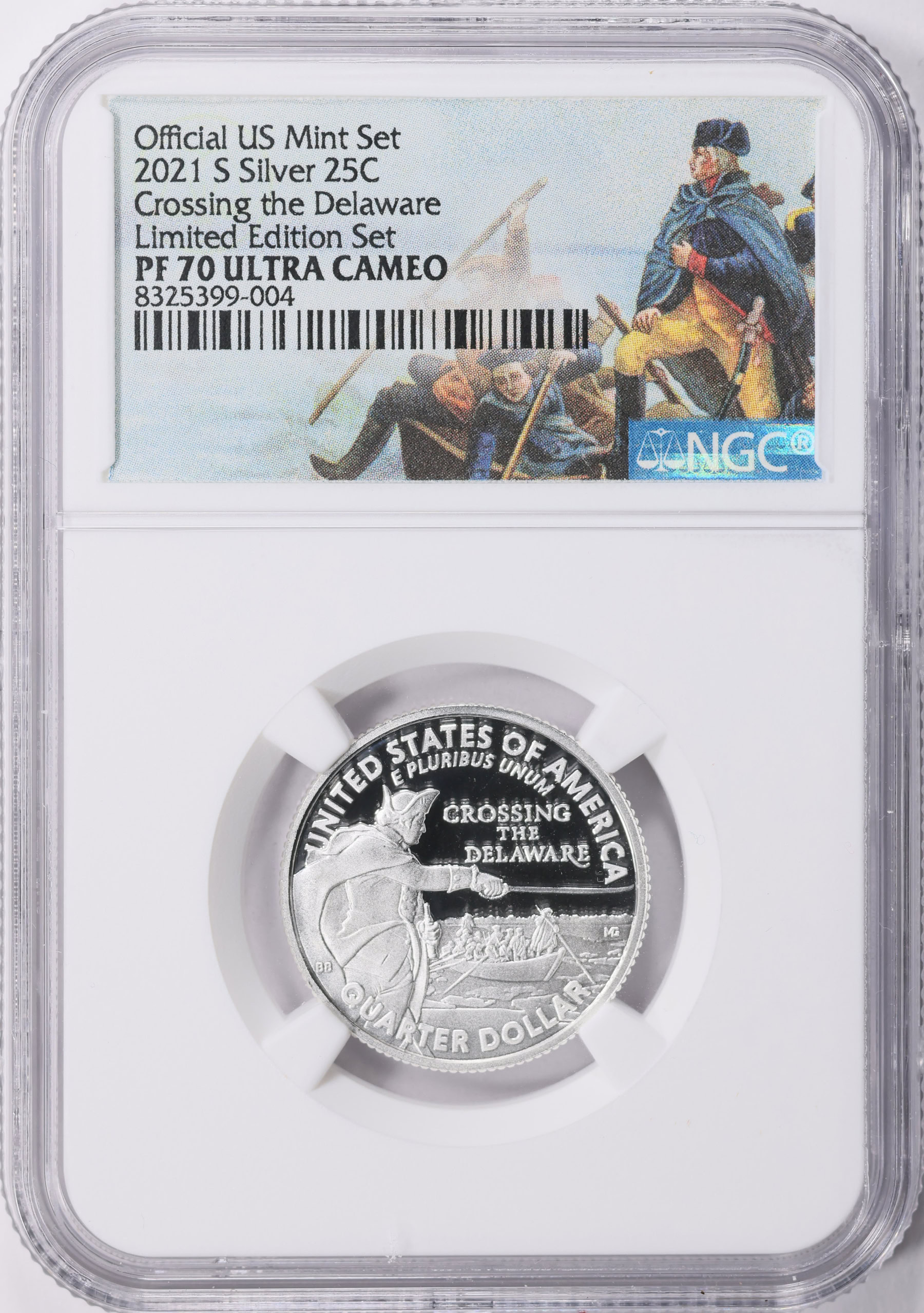 2021-S America the Beautiful Quarter Crossing the Delaware Silver (From ...