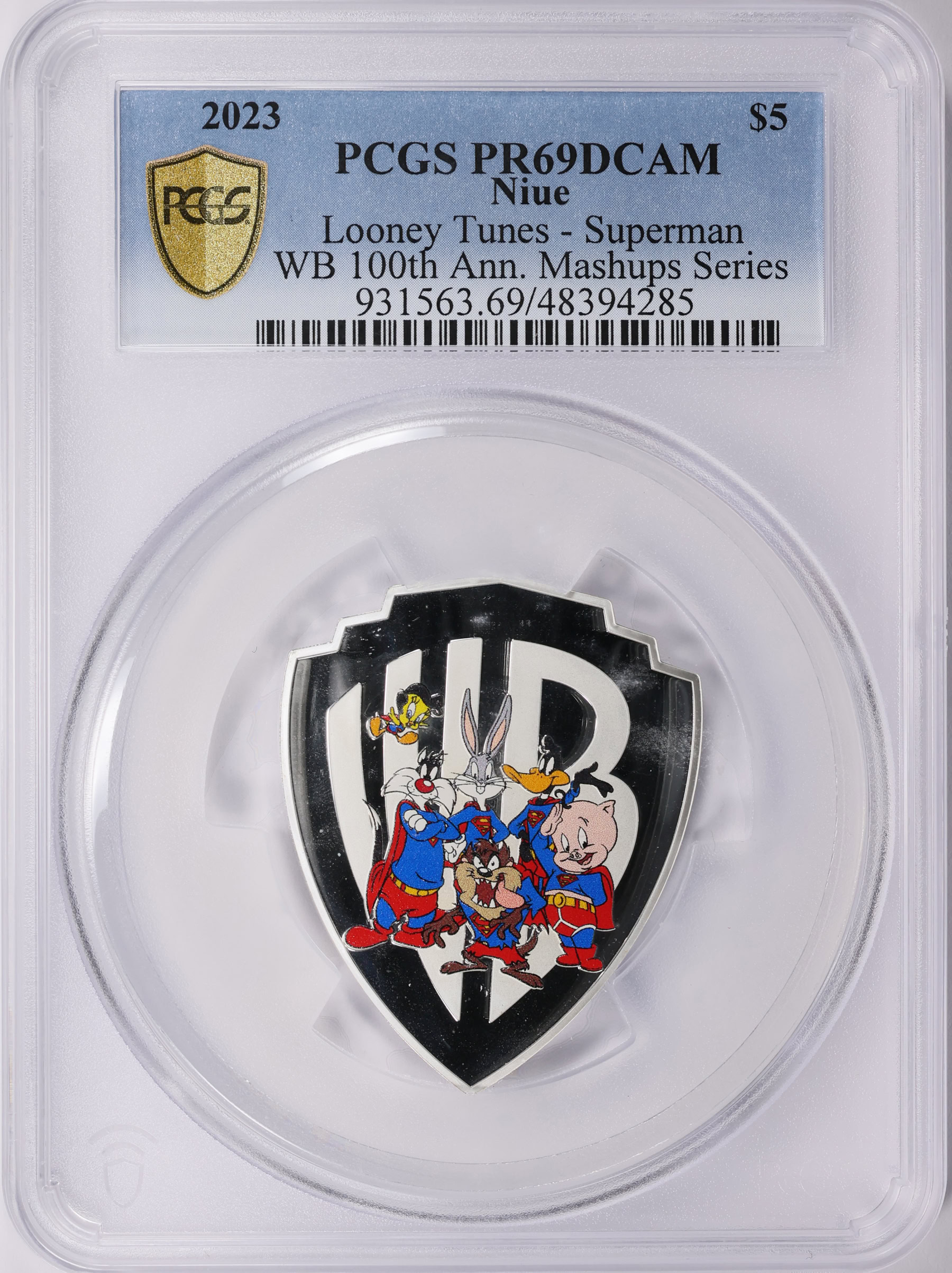 Niue 2023 Colorized Silver $5 WB 100th Anniversary Mashups Series ...