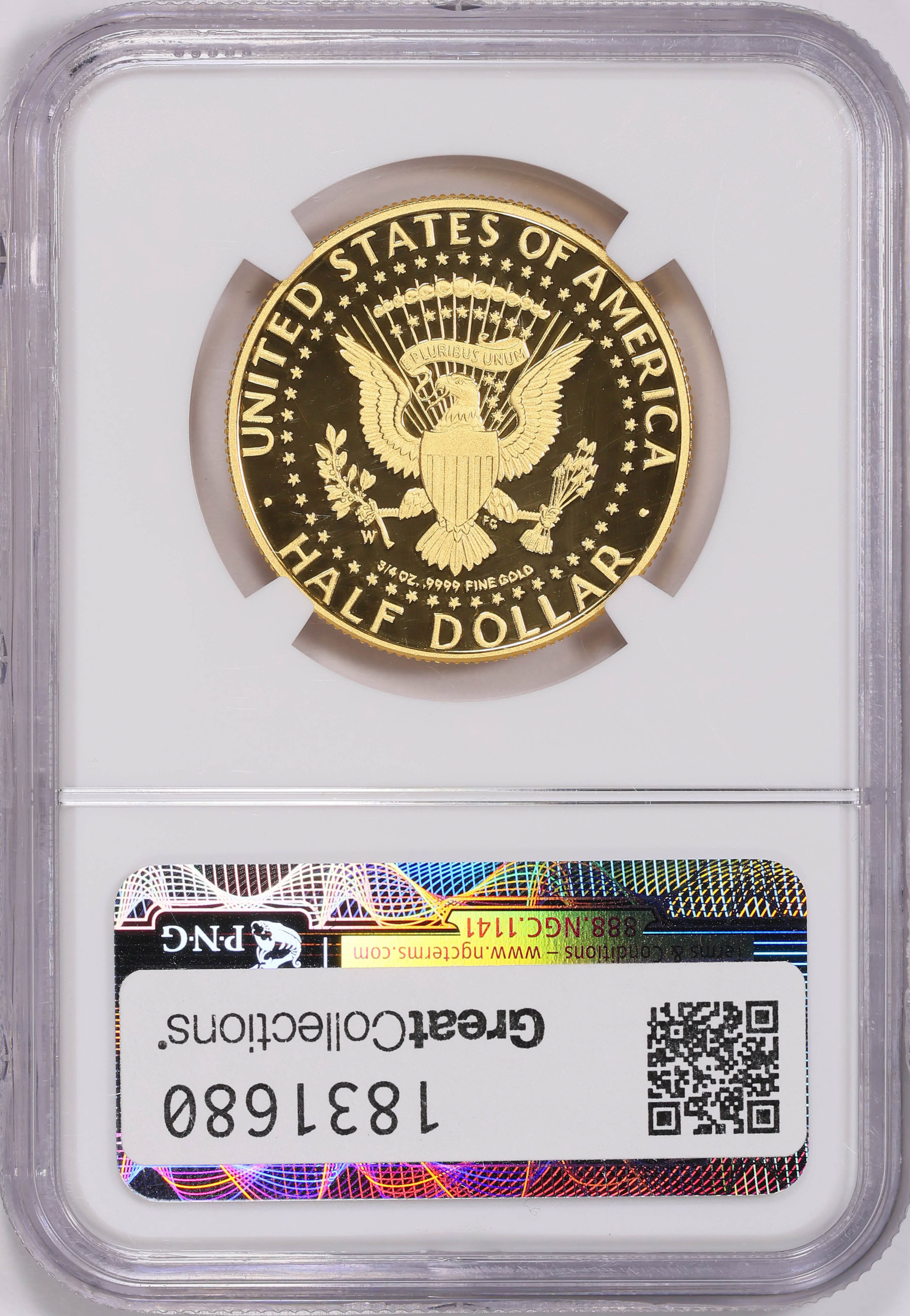 2014-W John F. Kennedy Gold Half Dollar 50th Anniversary NGC Proof-70 ...