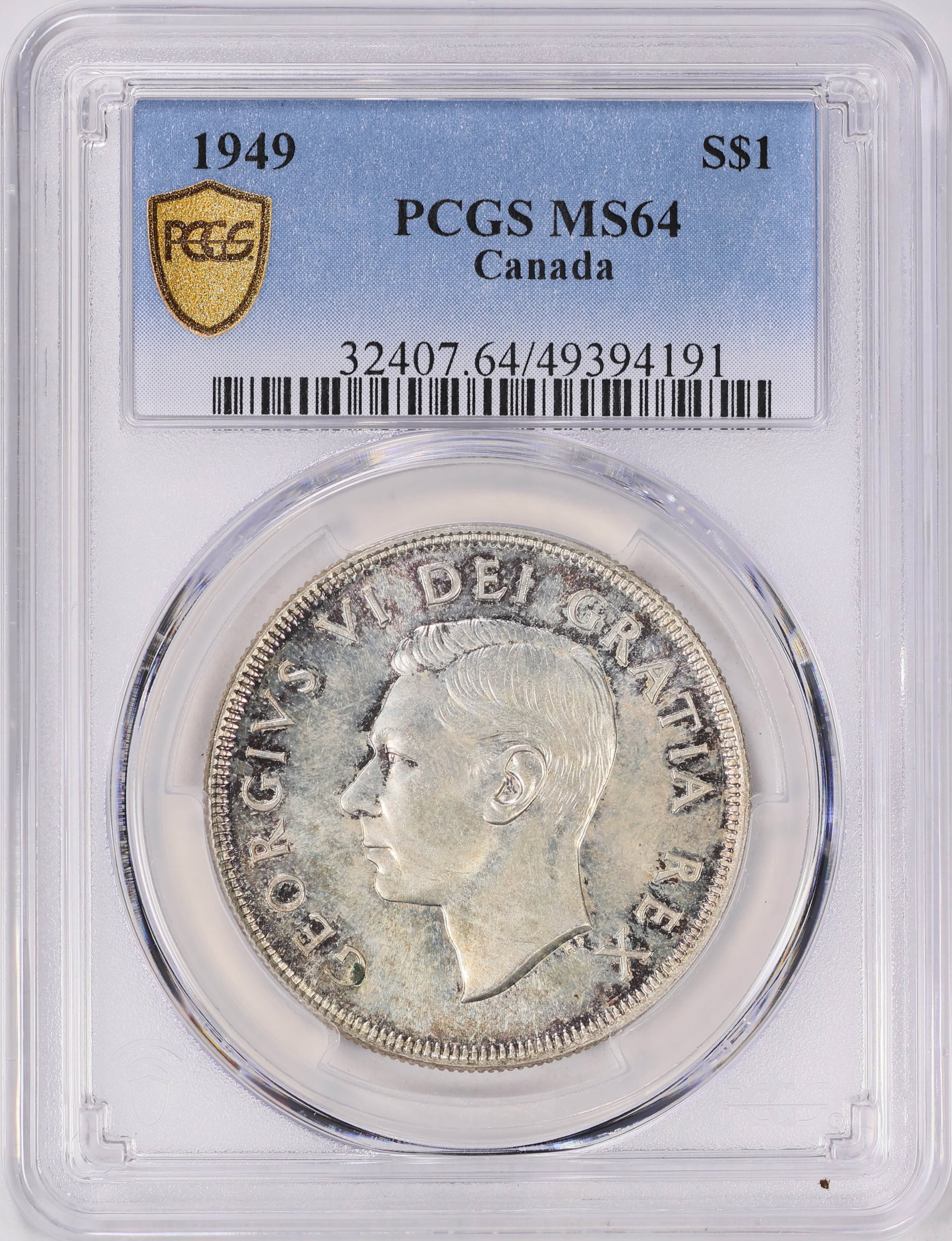 Canada 1949 Silver Dollar Newfoundland KM-47 PCGS MS-64 (Item 1831685 ...