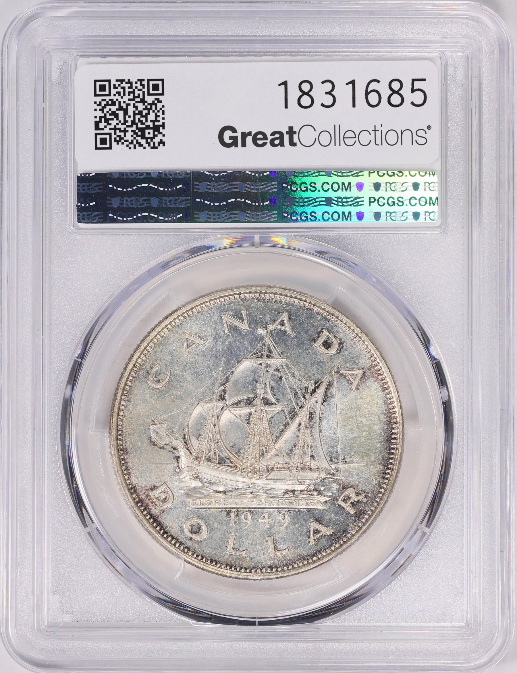 Canada 1949 Silver Dollar Newfoundland KM-47 PCGS MS-64 (Item 1831685 ...