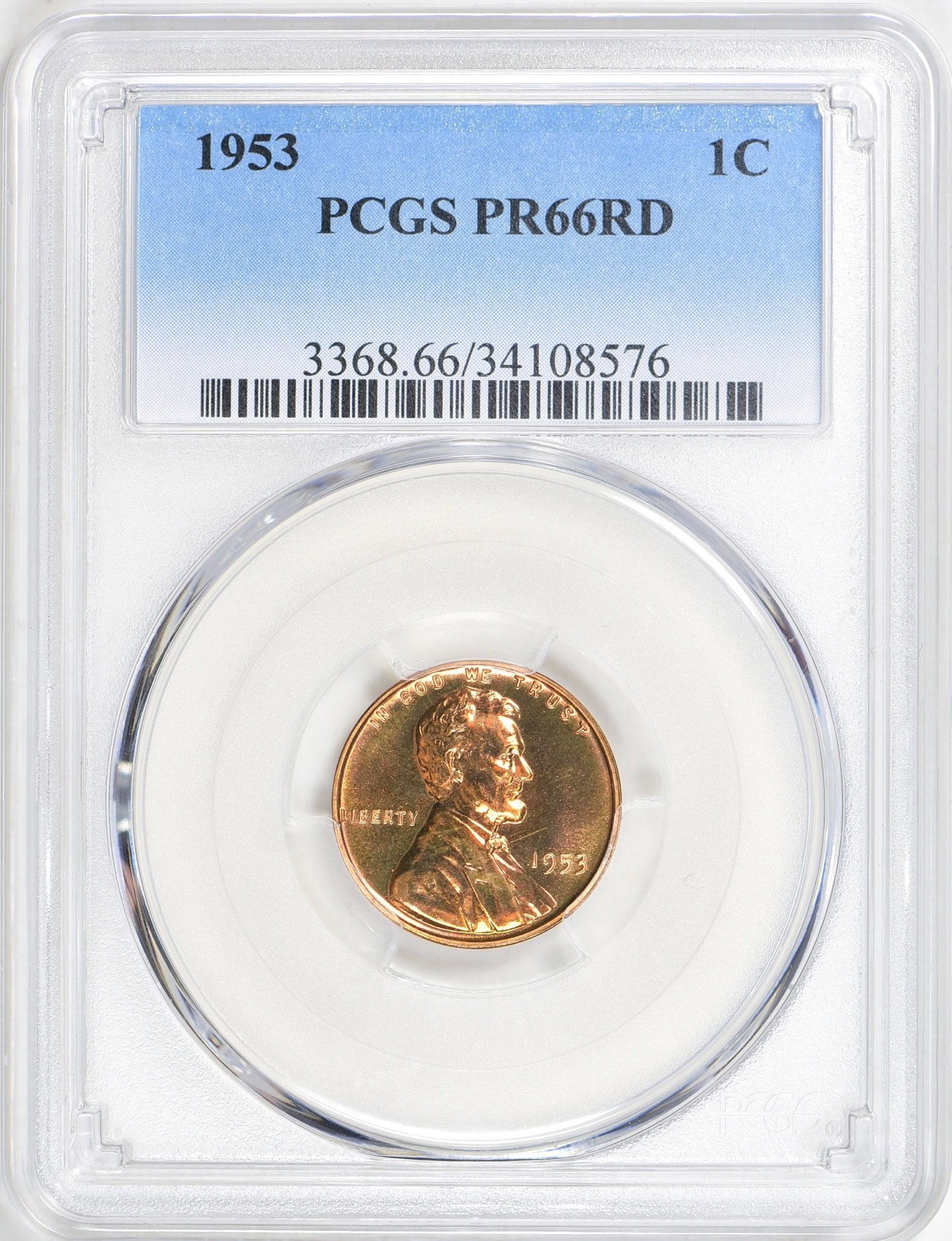 1953 Lincoln Cent PCGS Proof-66 RD (Item 1831797) | GreatCollections Coin Auctions