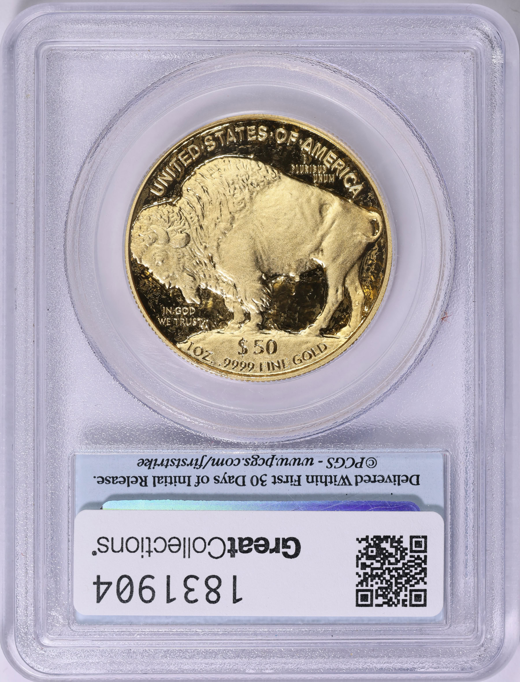 2006-W $50 One-Ounce Gold American Buffalo First Strike PCGS Proof-70 DCAM (Item 1831904 ...