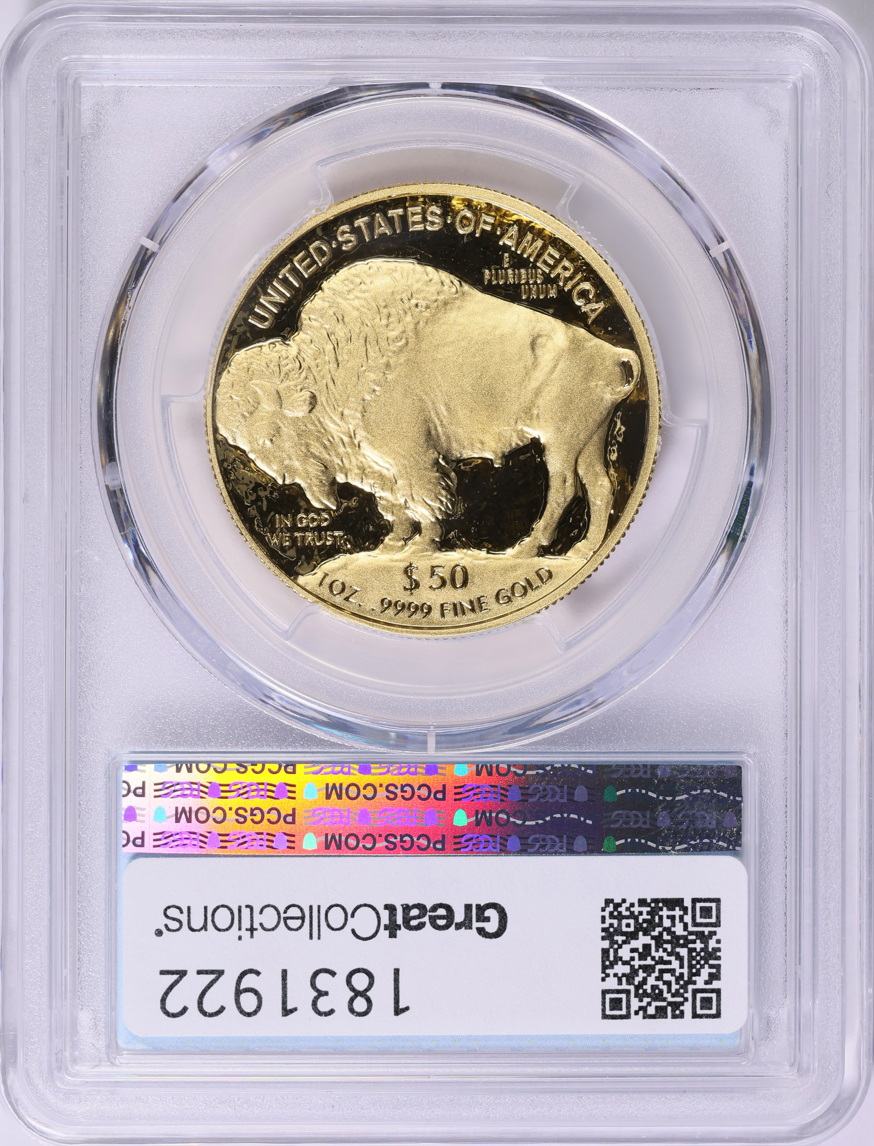 2023-W $50 One-Ounce Gold American Buffalo First Day of Issue PCGS Proof-70 DCAM | PCGS Cert ...