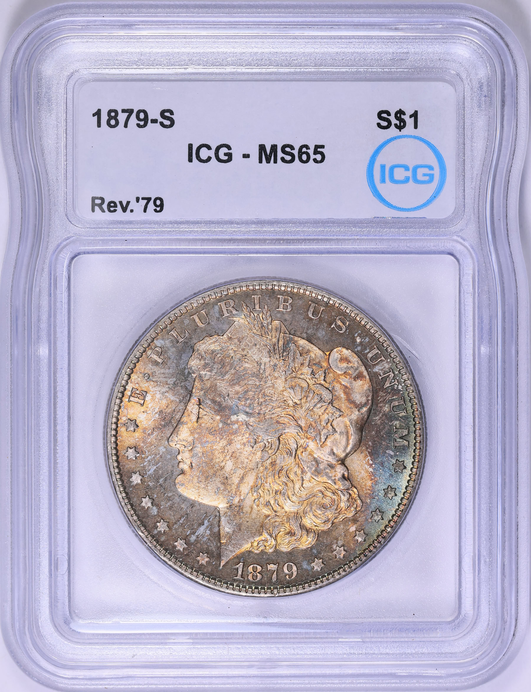 1879-S Morgan Silver Dollar ICG MS-65 (Toned) (Item 1831953 ...