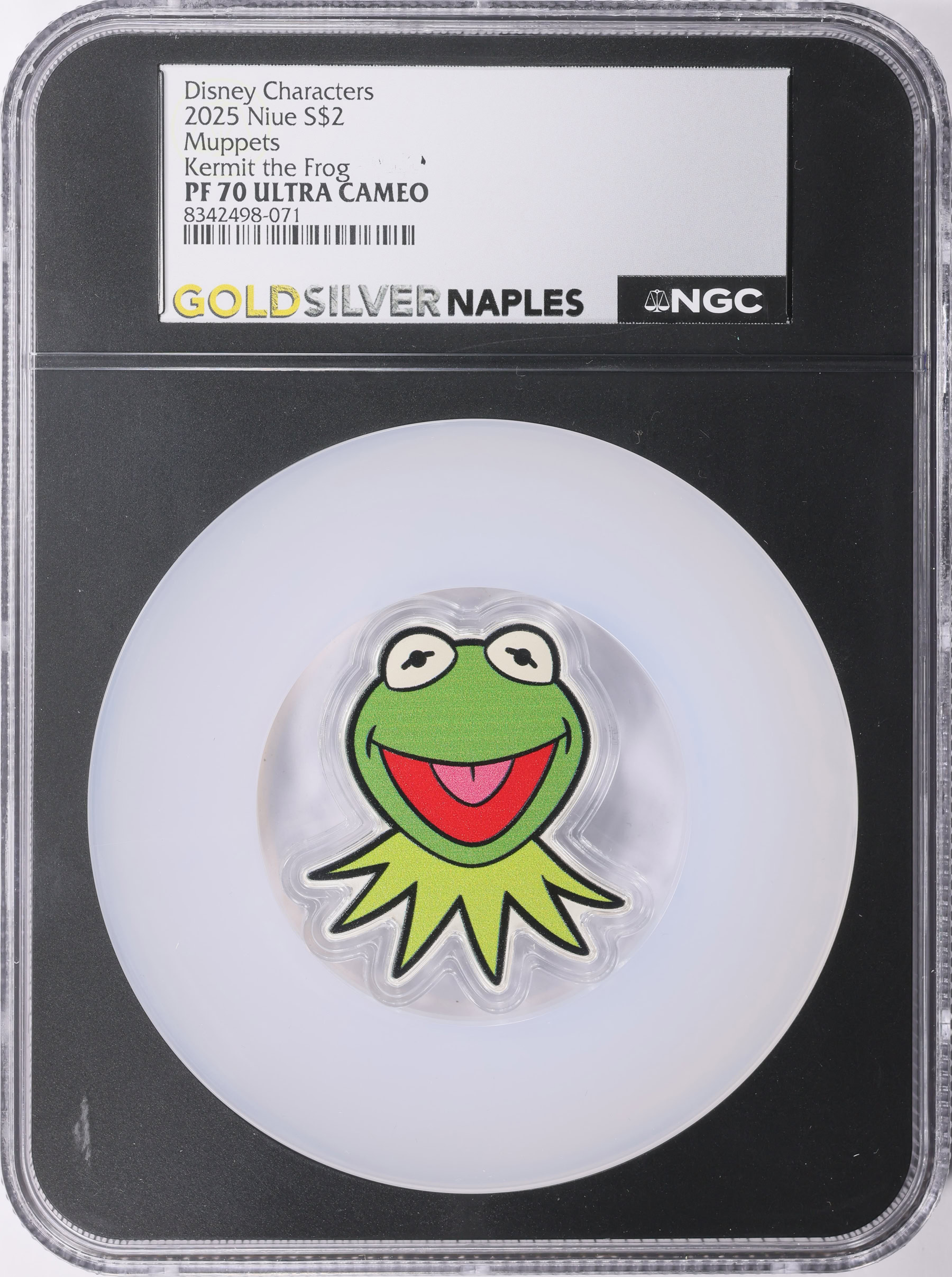 Niue 2025 Colorized Silver $2 Muppets Kermit the Frog NGC Proof-70 UC ...