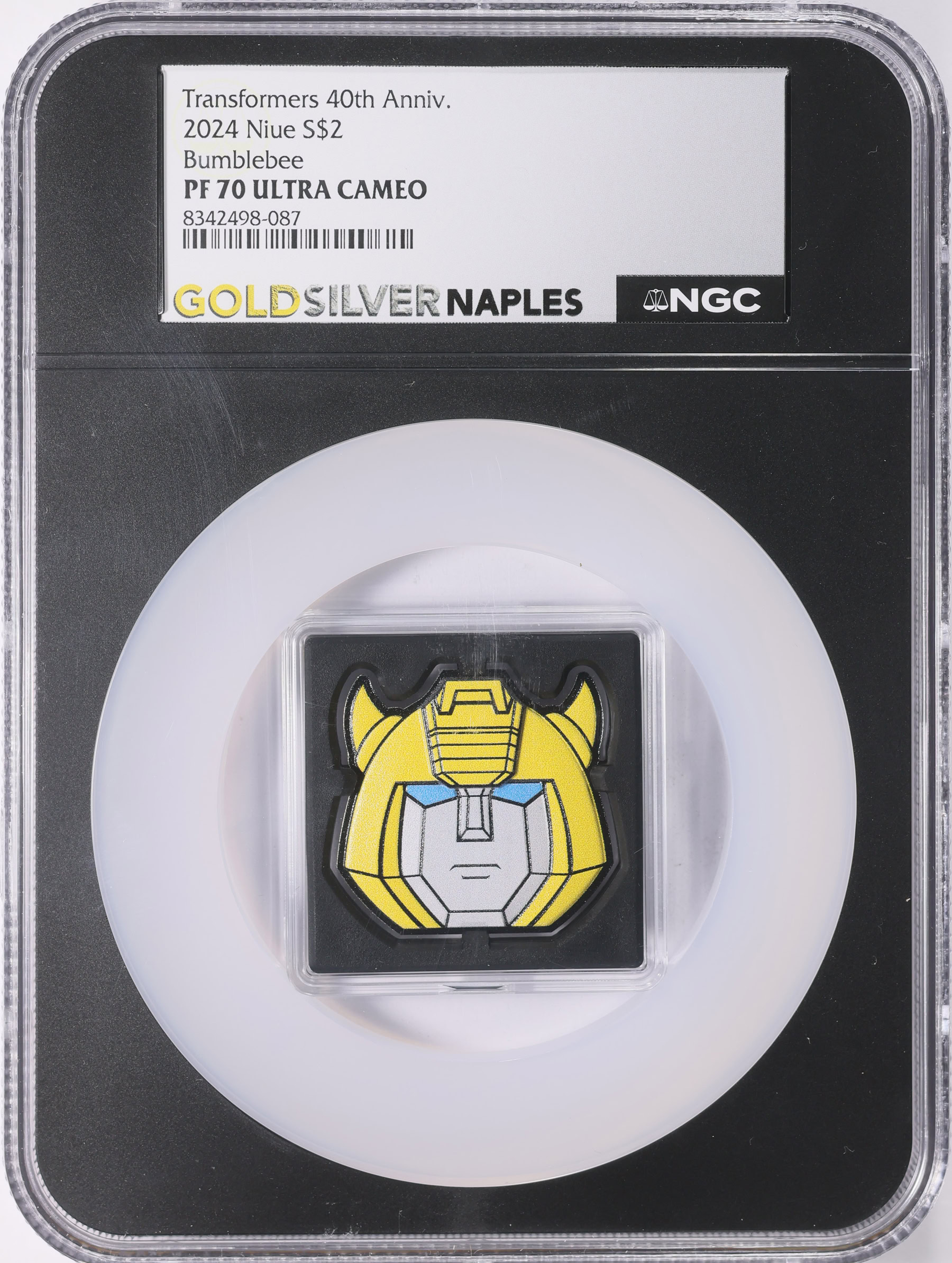Niue 2024 Colorized Silver $2 Transformers 40th Anniversary Bumblebee ...
