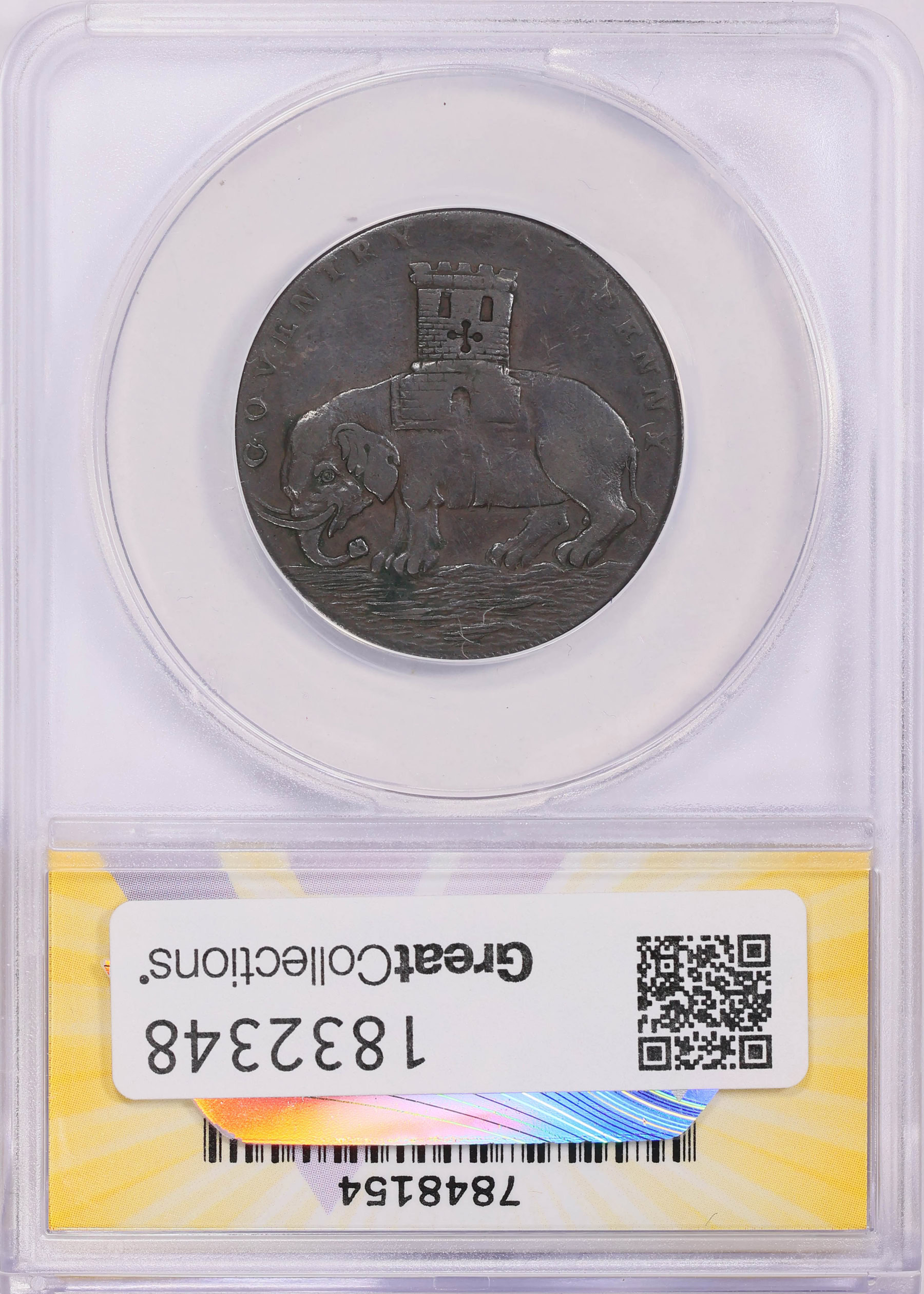 Great Britain - Warwickshire, Coventry 1793 1/2 Penny Token Lady Godiva ...