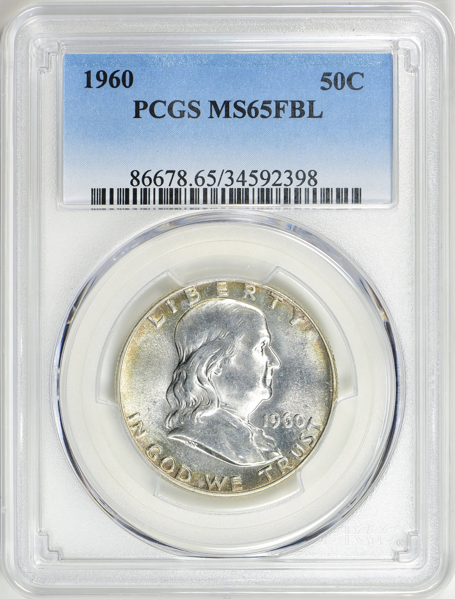 1960 Franklin Half Dollar PCGS MS-65 FBL (Item 1832399 ...