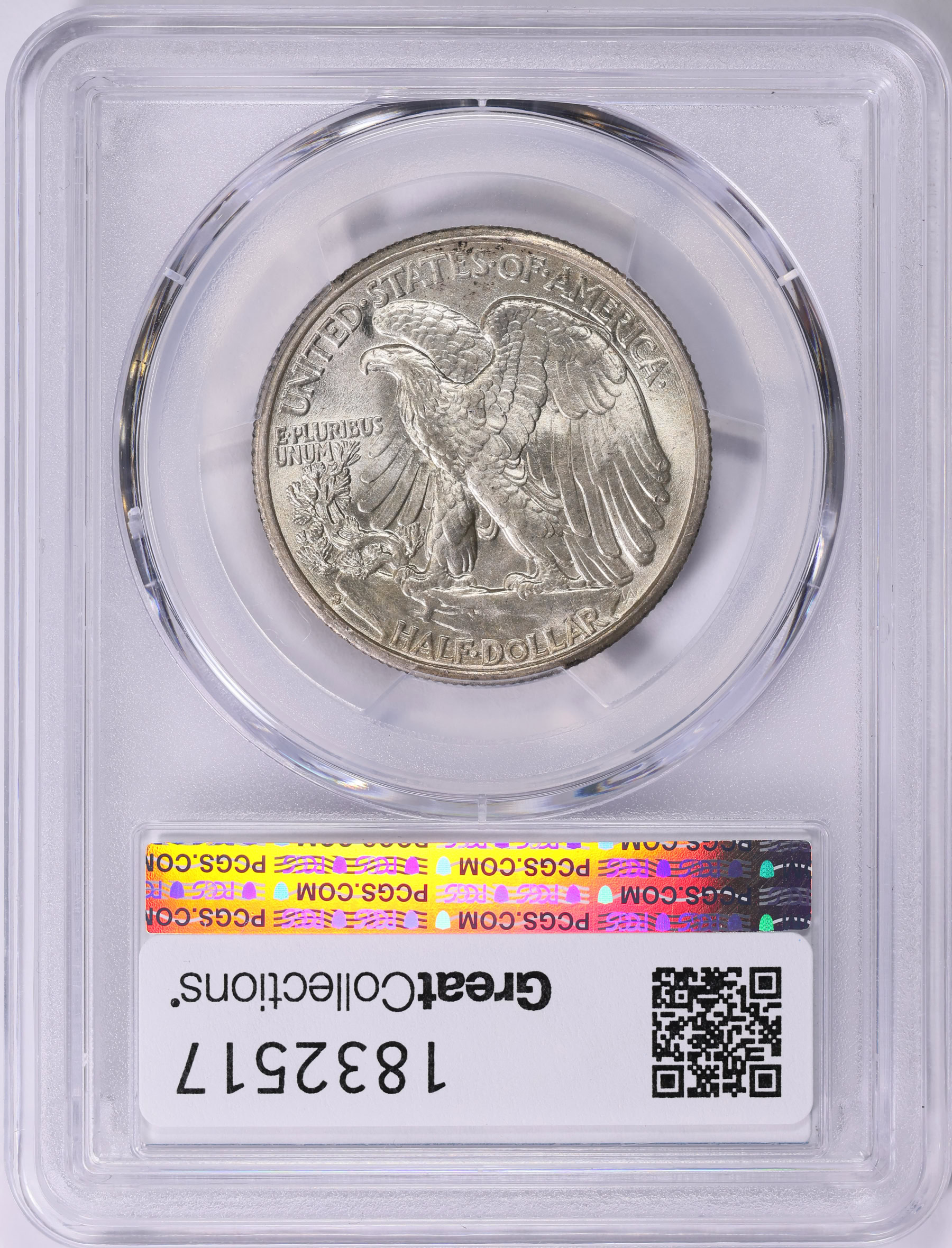 1933-S Walking Liberty Half Dollar PCGS MS-66+ (CAC Green) (Item 1832517) | GreatCollections ...