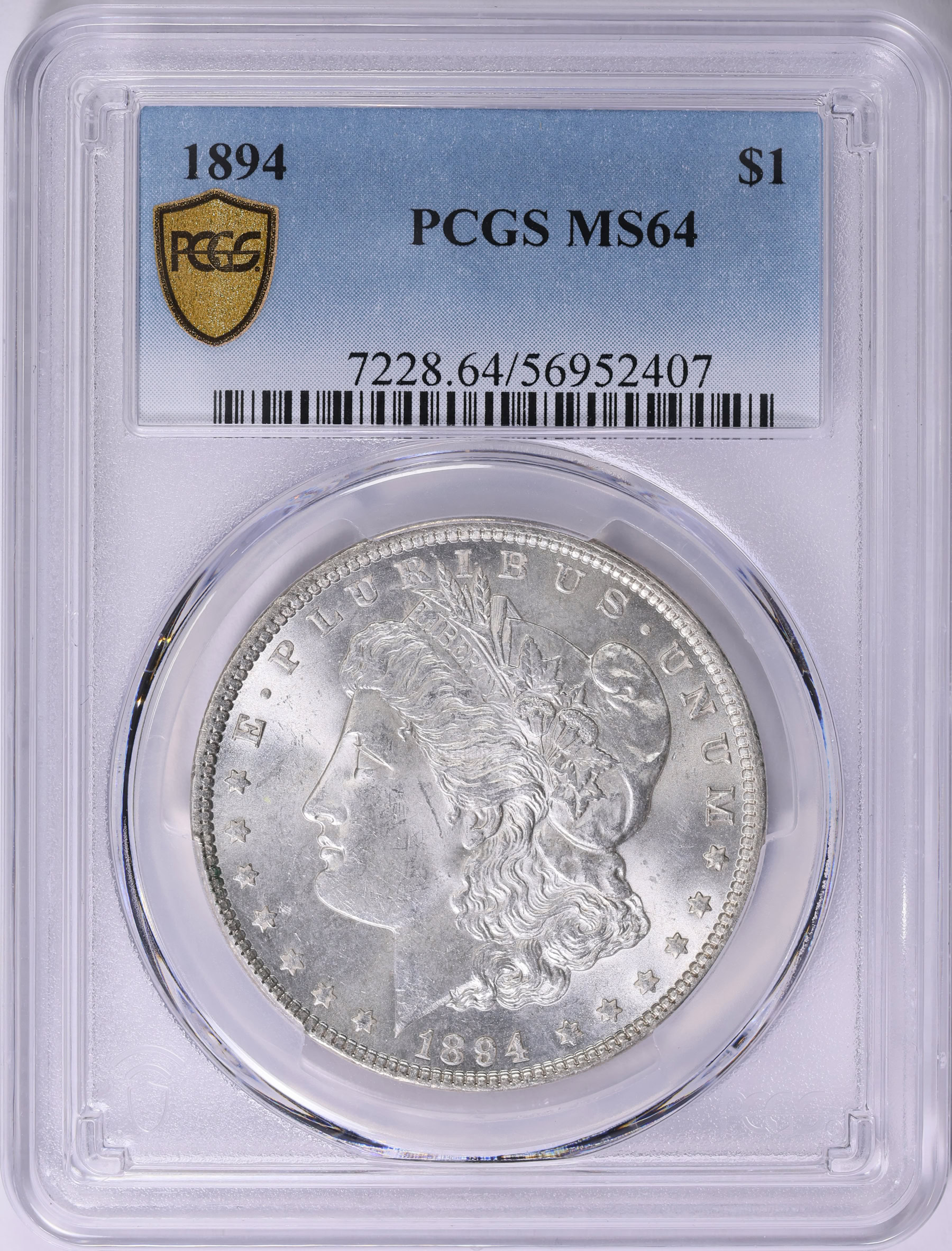 1894 Morgan Silver Dollar PCGS MS-64 (Item 1832523) | GreatCollections Coin Auctions