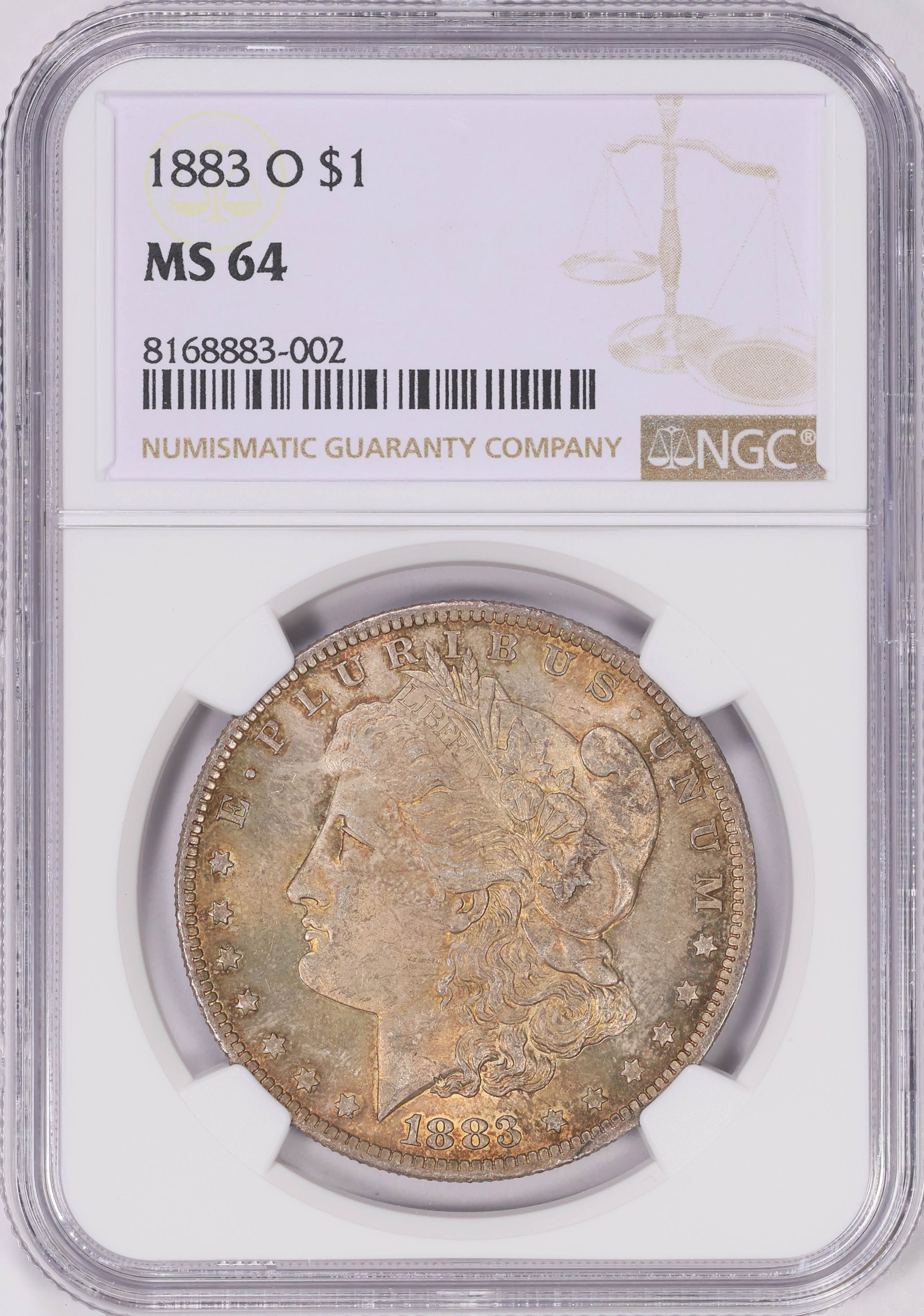 1883-O Morgan Silver Dollar NGC MS-64 (Toned) (Item 1832536) | GreatCollections Coin Auctions