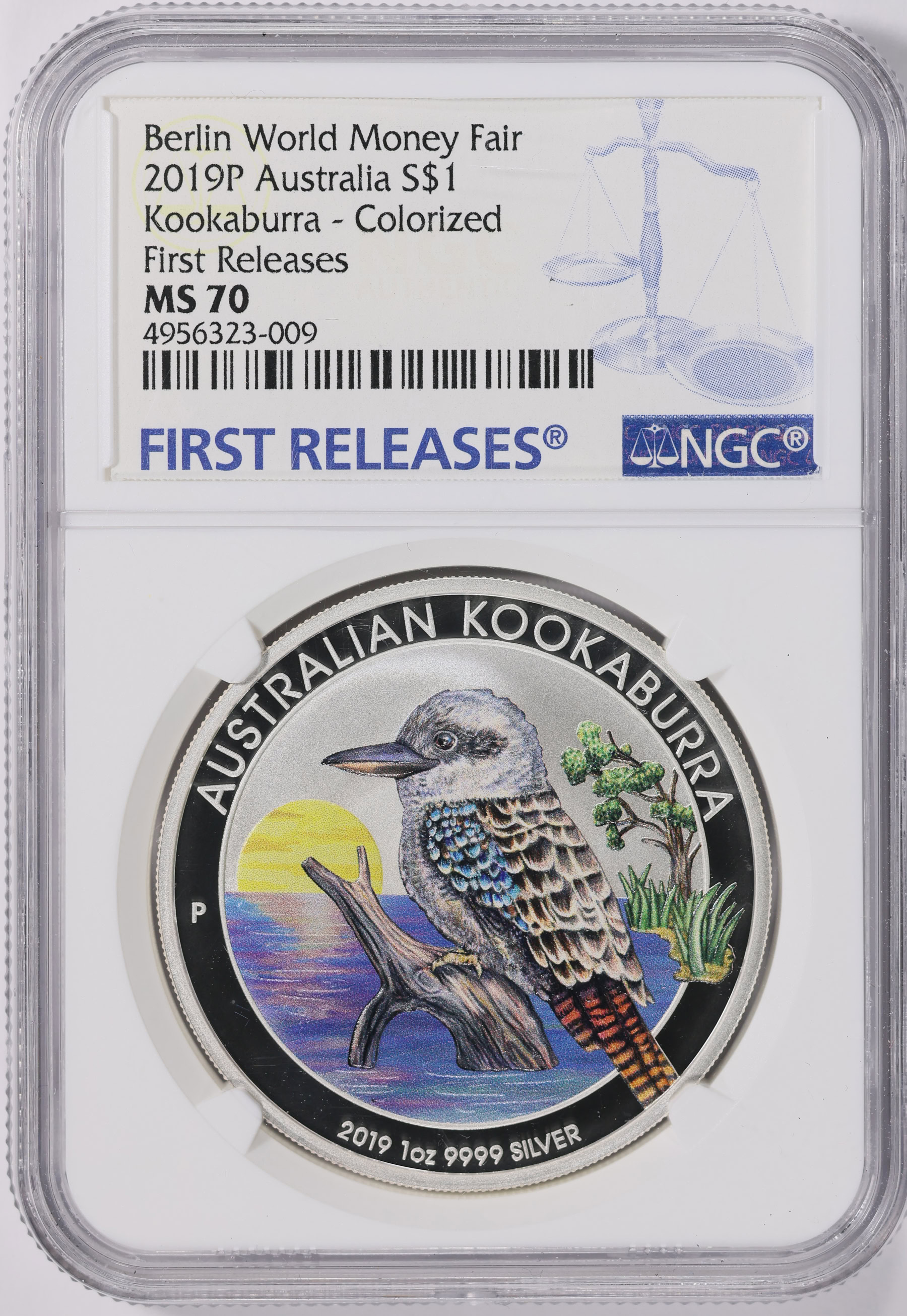 Australia 2019-P Colorized Silver Dollar Kookaburra Berlin World Money ...