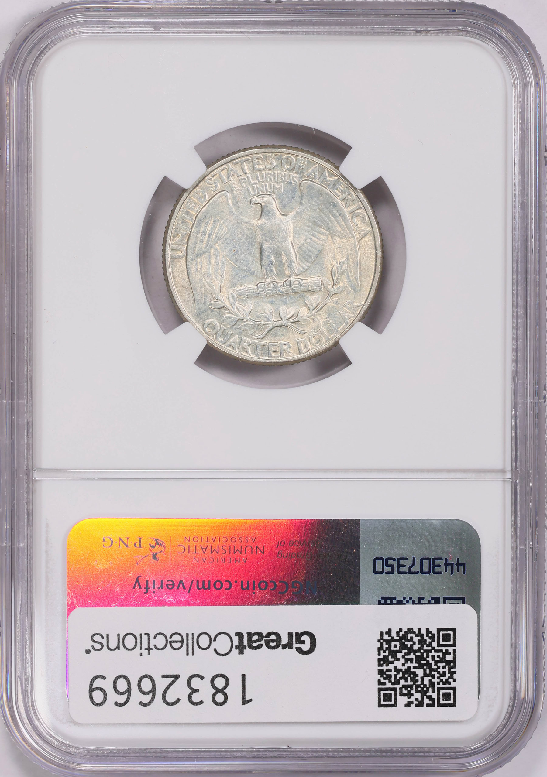1932 Washington Quarter NGC AU-58 (Item 1832669) | GreatCollections Coin Auctions