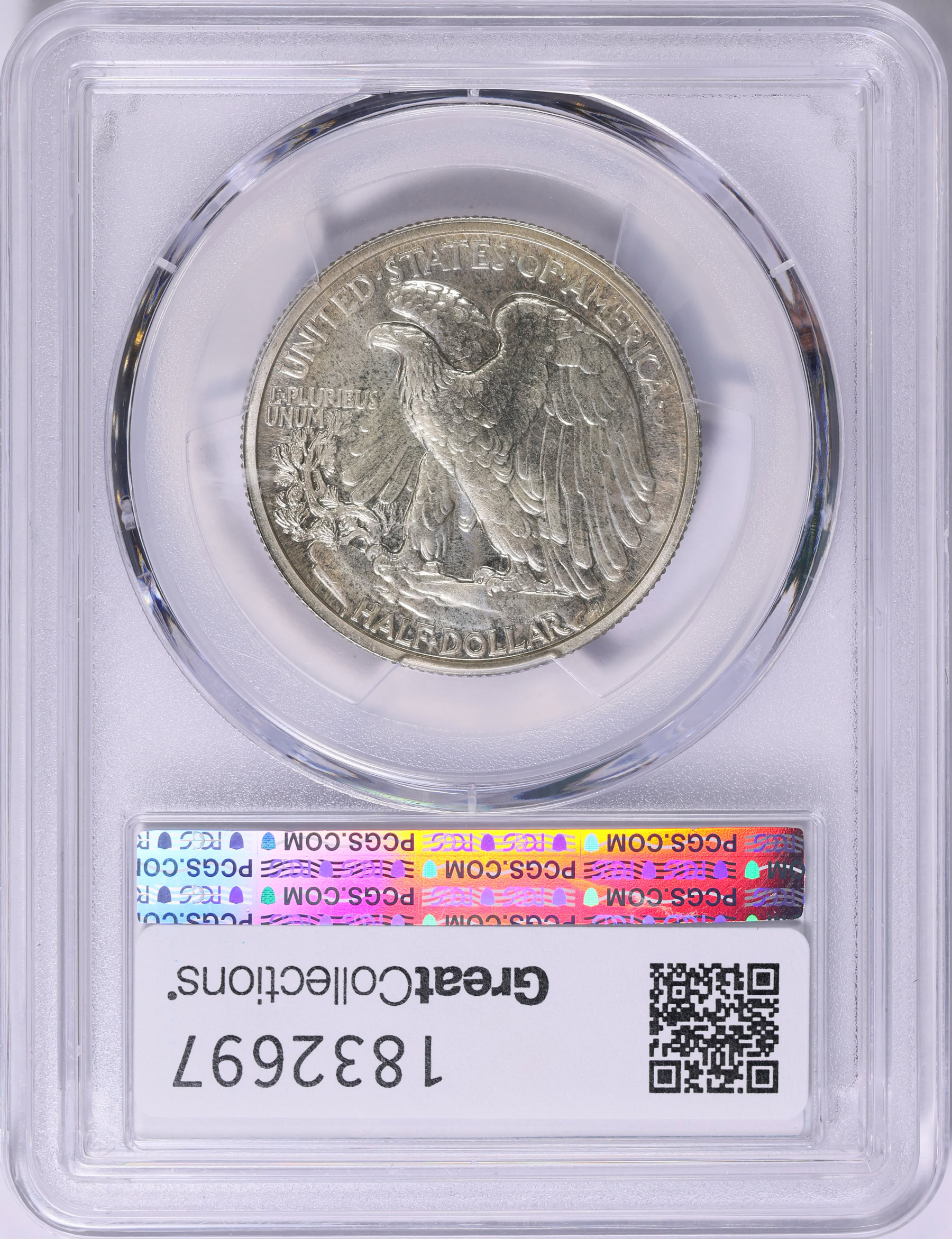 1938 Walking Liberty Half Dollar PCGS Proof-67+ (CAC Green) (Item 1832697) | GreatCollections ...