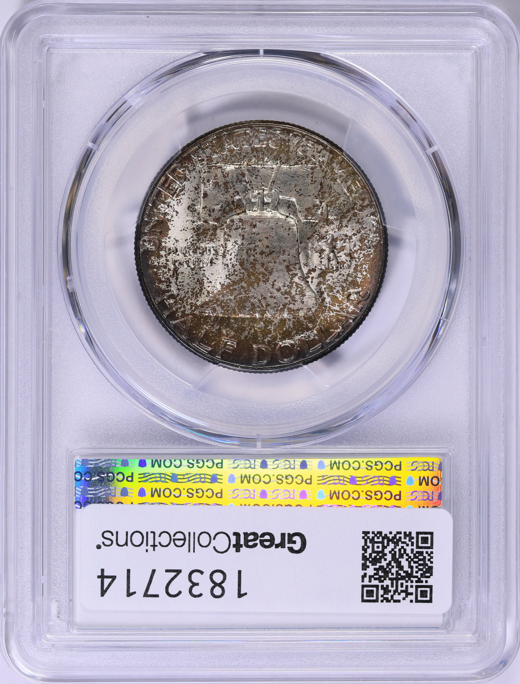 1954-S Franklin Half Dollar PCGS MS-67 (CAC Green) (Toned) (Item ...