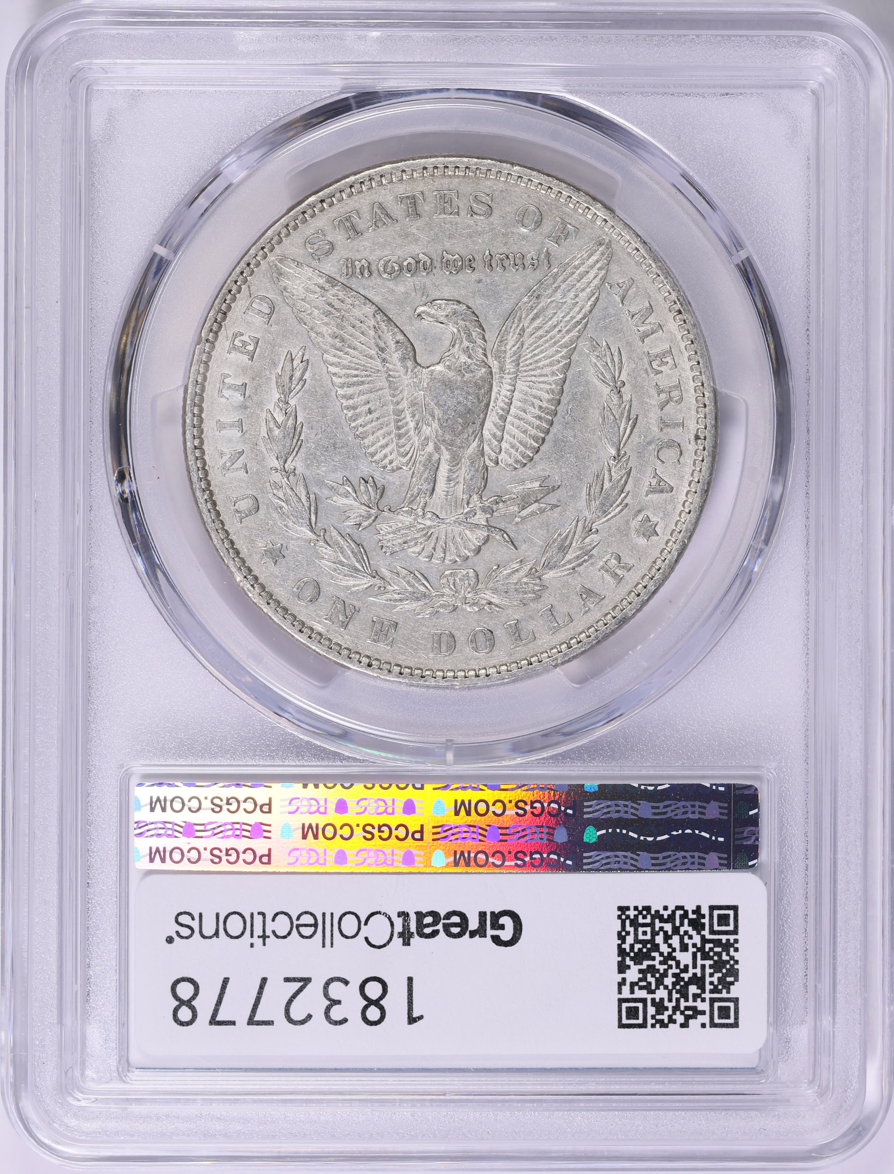 1878 Morgan Silver Dollar 7 Tailfeathers, Reverse of 1879 PCGS XF-45 ...