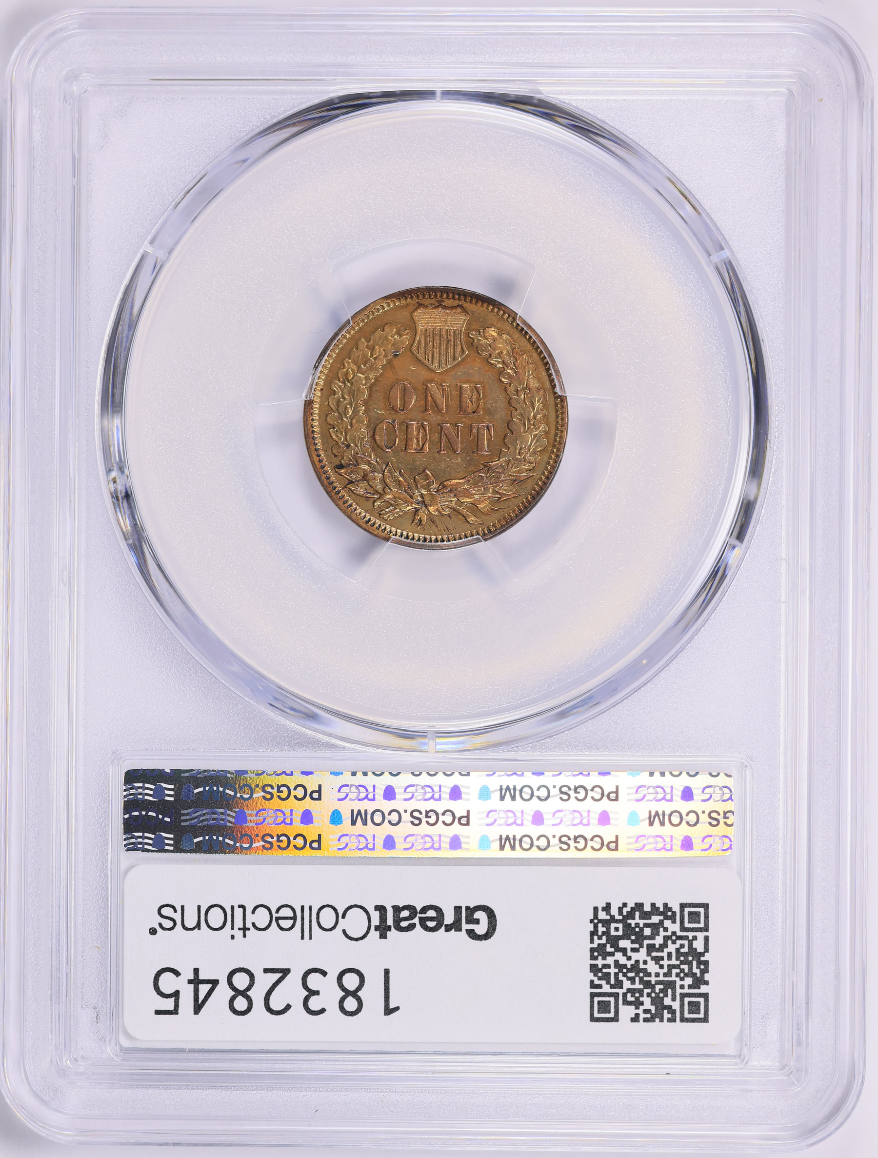 1871 Indian Cent PCGS Genuine AU Details (Item 1832845) | GreatCollections Coin Auctions