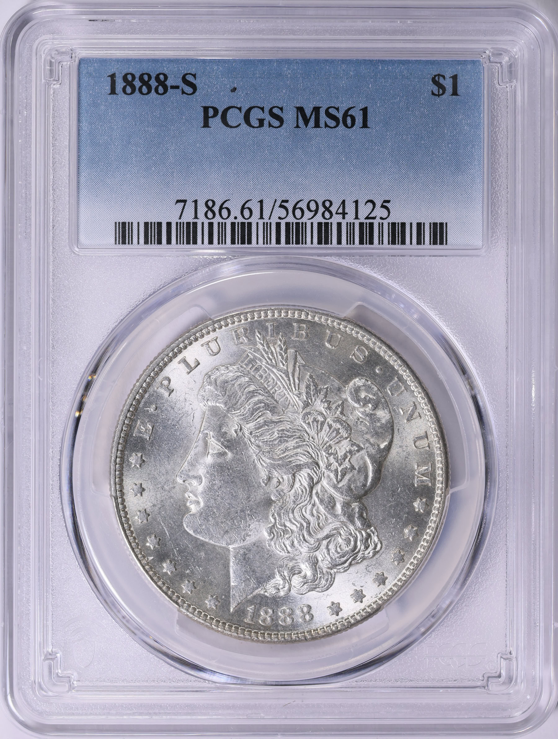 1888-S Morgan Silver Dollar PCGS MS-61 (Item 1833008) | GreatCollections Coin Auctions