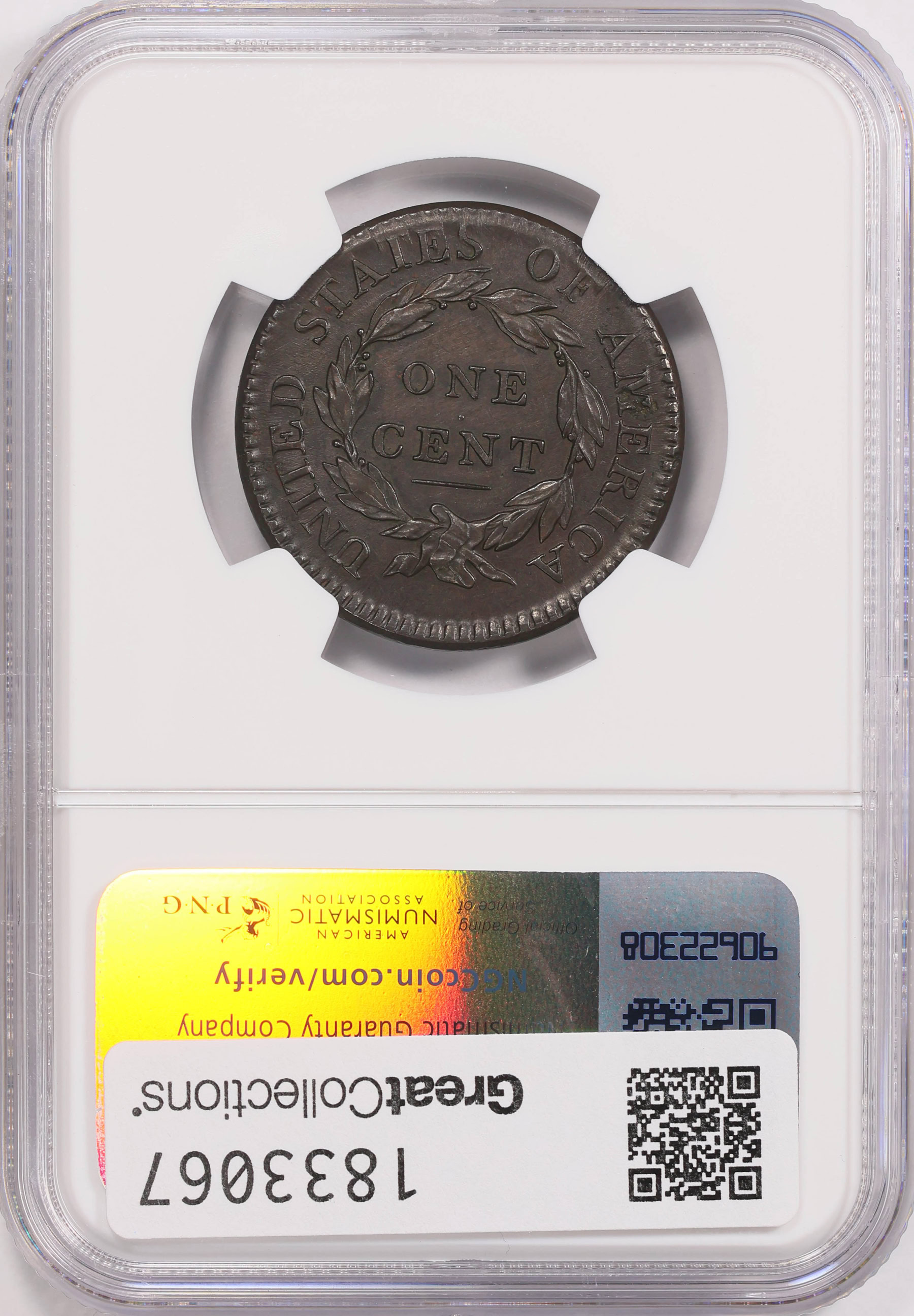1814 Classic Cent Crosslet 4 Sheldon 294 NGC Unc Details (Item 1833067 ...