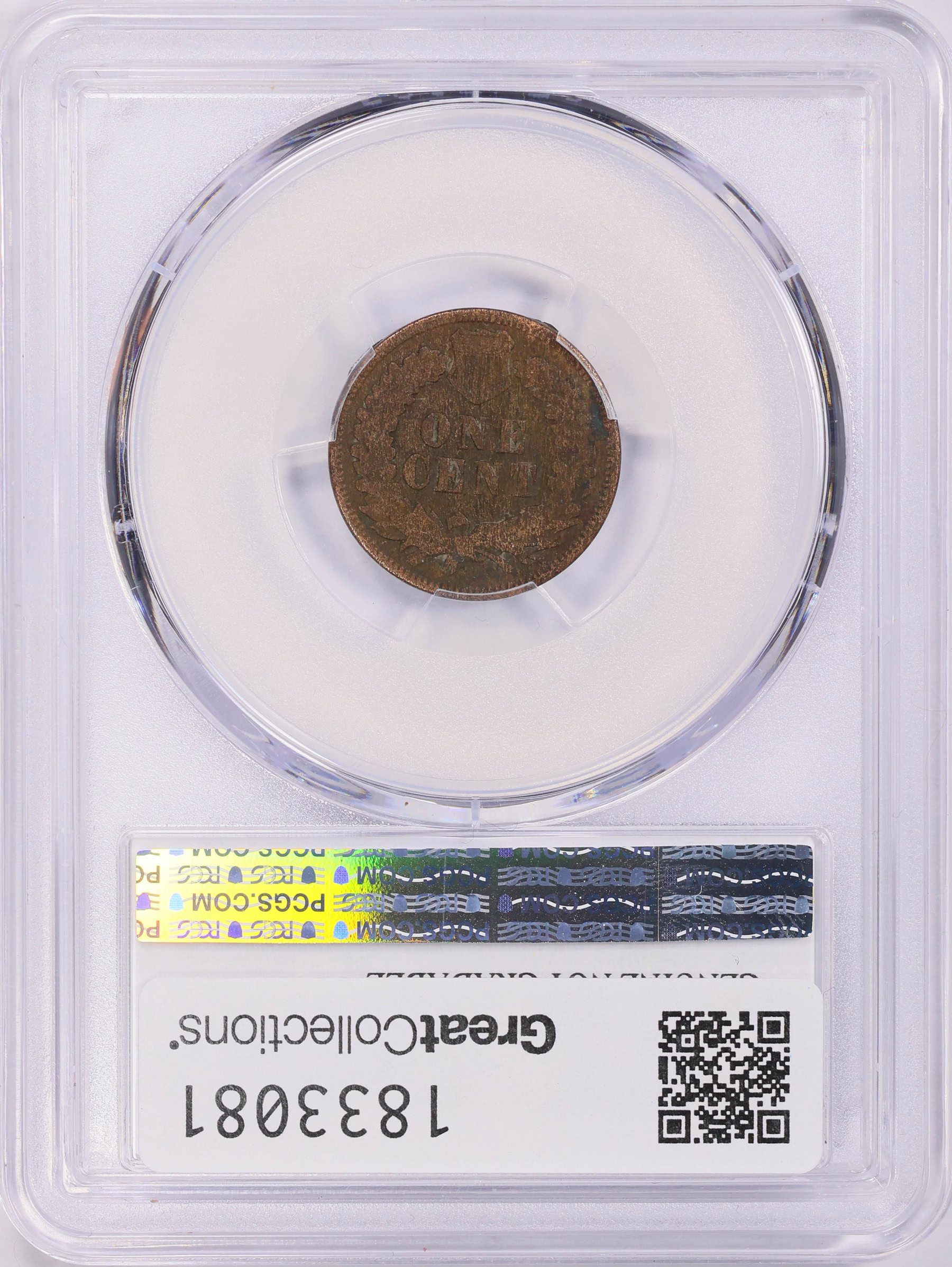 1871 Indian Cent PCGS Genuine VG Details (Item 1833081) | GreatCollections Coin Auctions