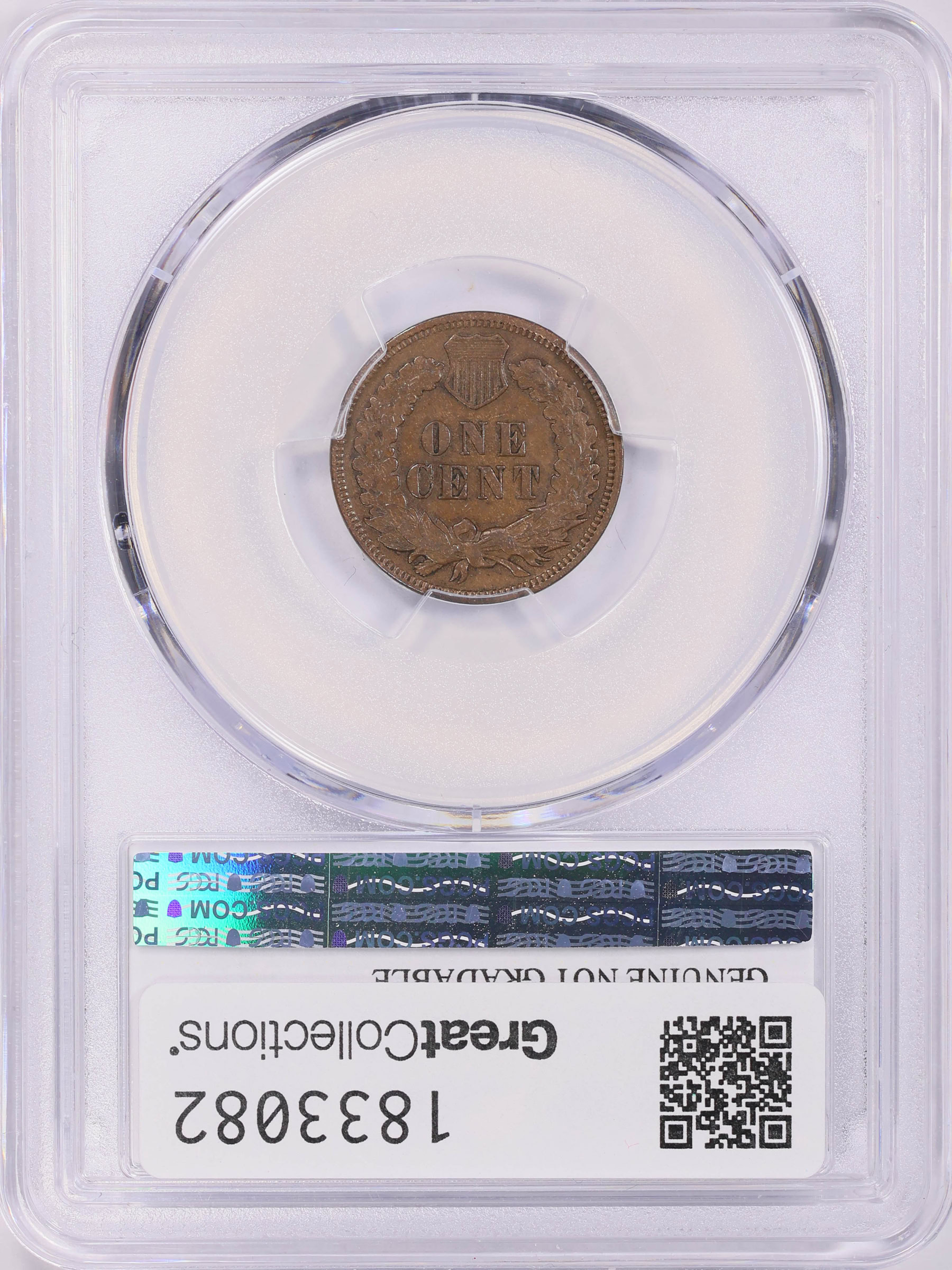 1871 Indian Cent PCGS Genuine XF Details (Item 1833082) | GreatCollections Coin Auctions