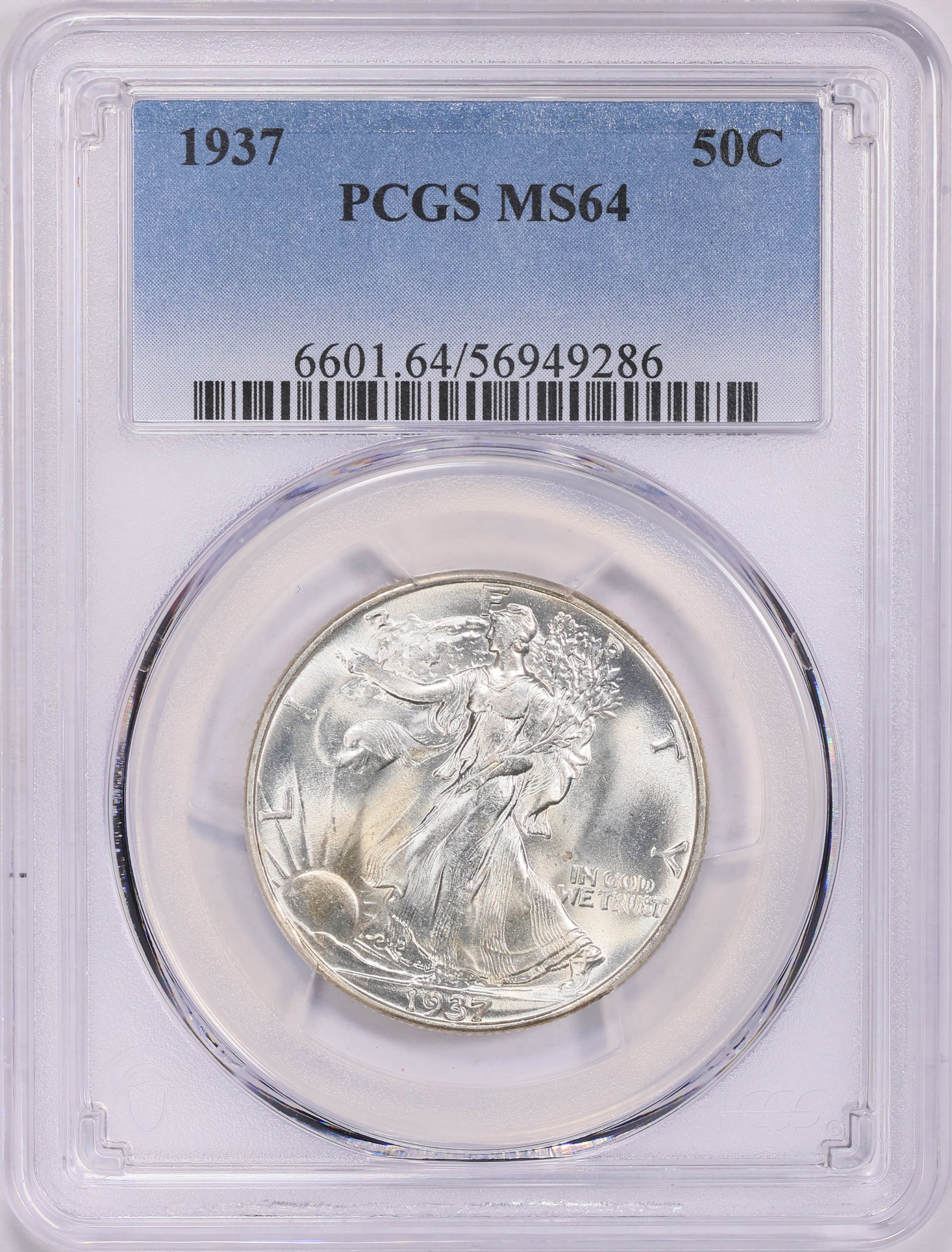 1937 Walking Liberty Half Dollar PCGS MS-64 (Item 1833104) | GreatCollections Coin Auctions