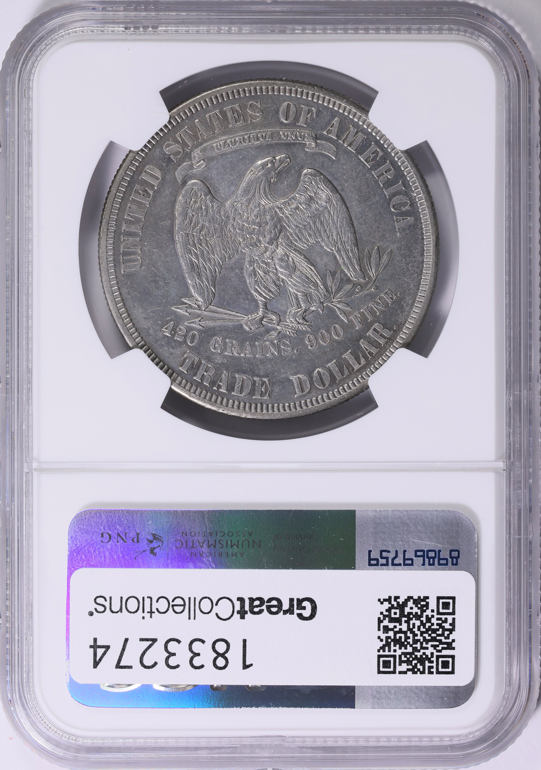 1881 Trade Silver Dollar NGC Proof AU Details (Item 1833274) | GreatCollections Coin Auctions