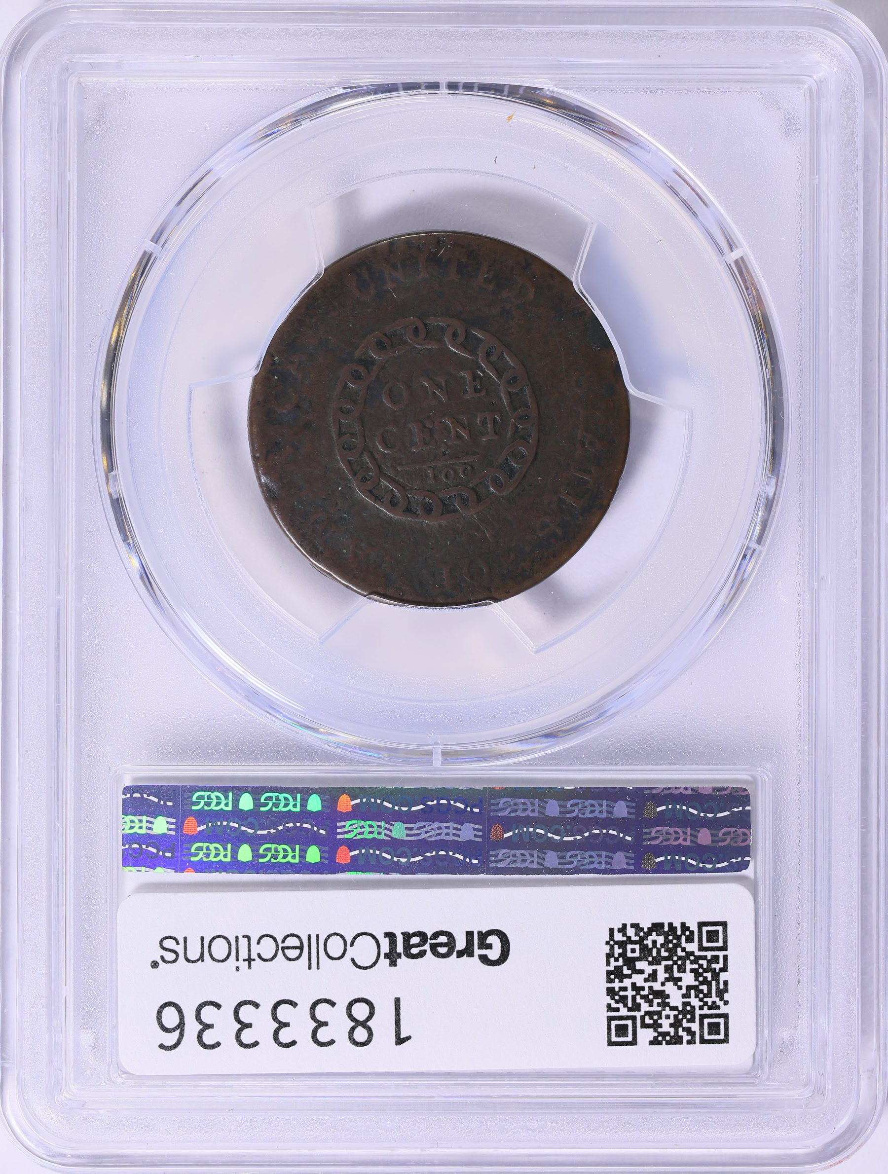 1793 Chain Cent AMERICA PCGS Genuine AG Details (Item 1833336 ...
