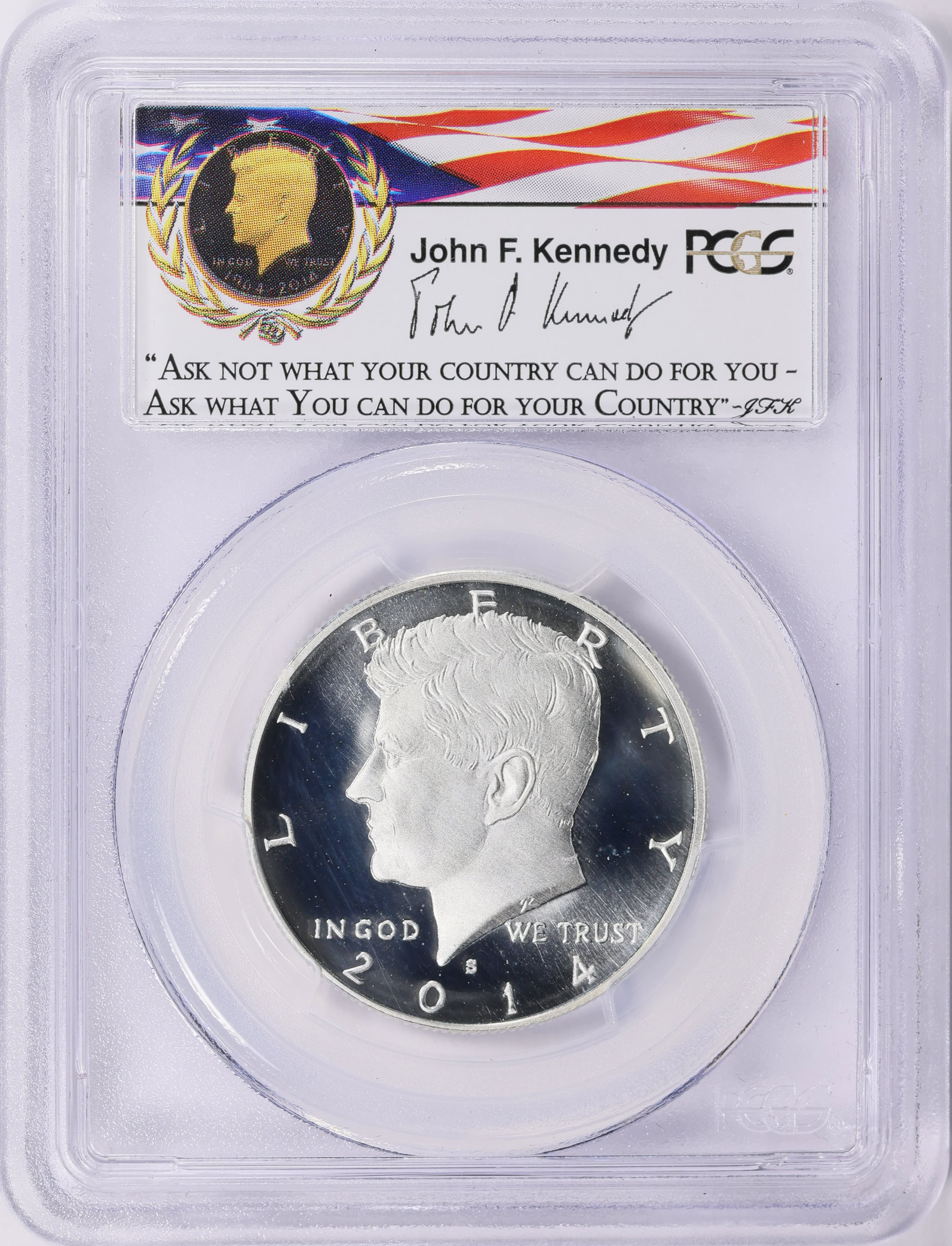 2014-S Kennedy Half Dollar Silver Enhanced Finish First Strike 50th ...