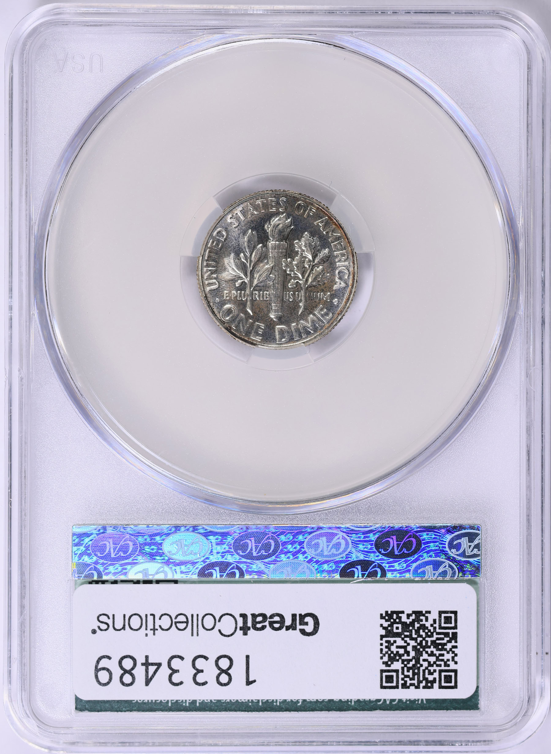 1952 Roosevelt Dime CACG Proof-66 (Item 1833489) | GreatCollections ...