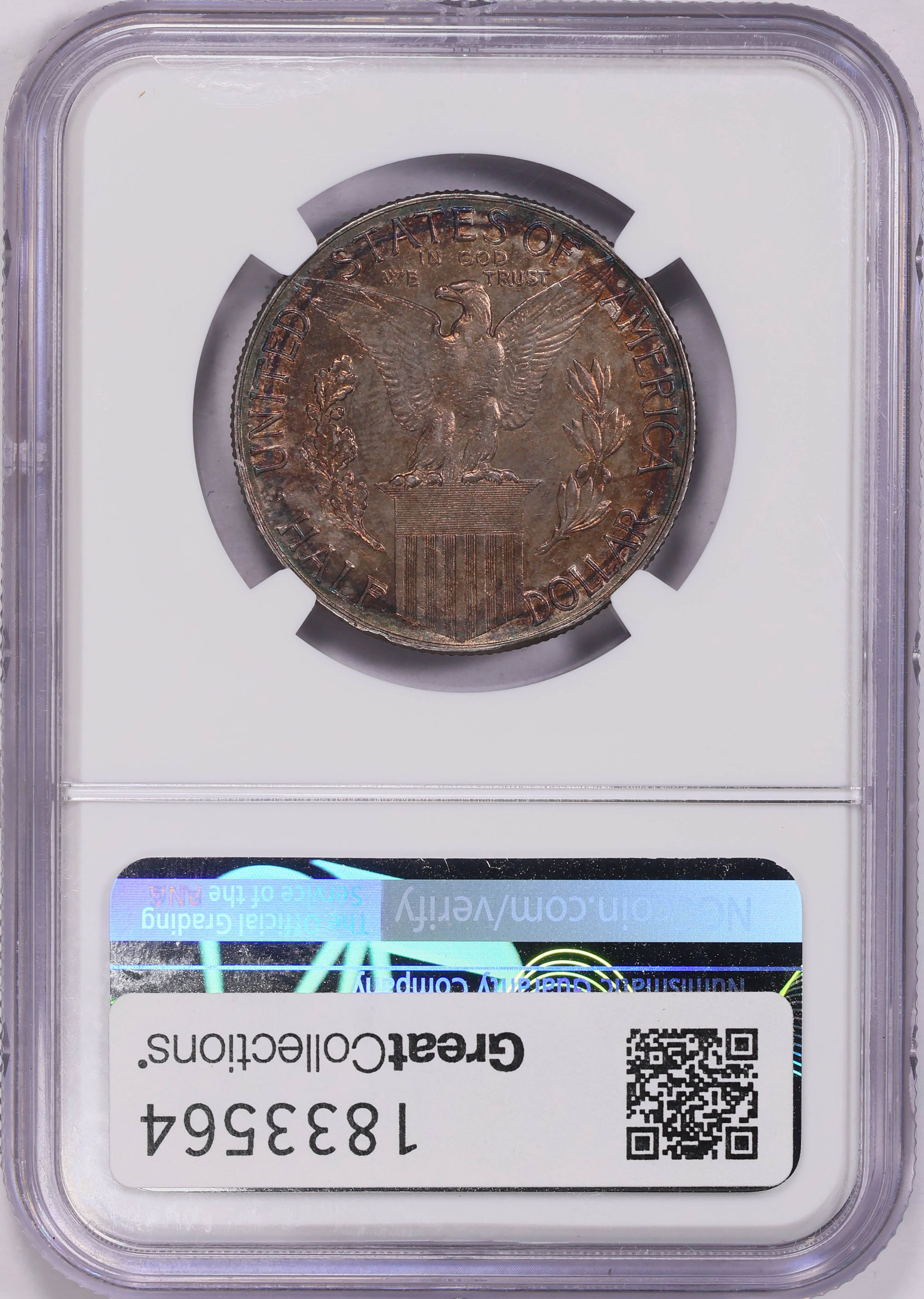 1915-S Panama-Pacific Exposition Half Dollar NGC AU-58 (Toned) (Item 1833564) | GreatCollections ...