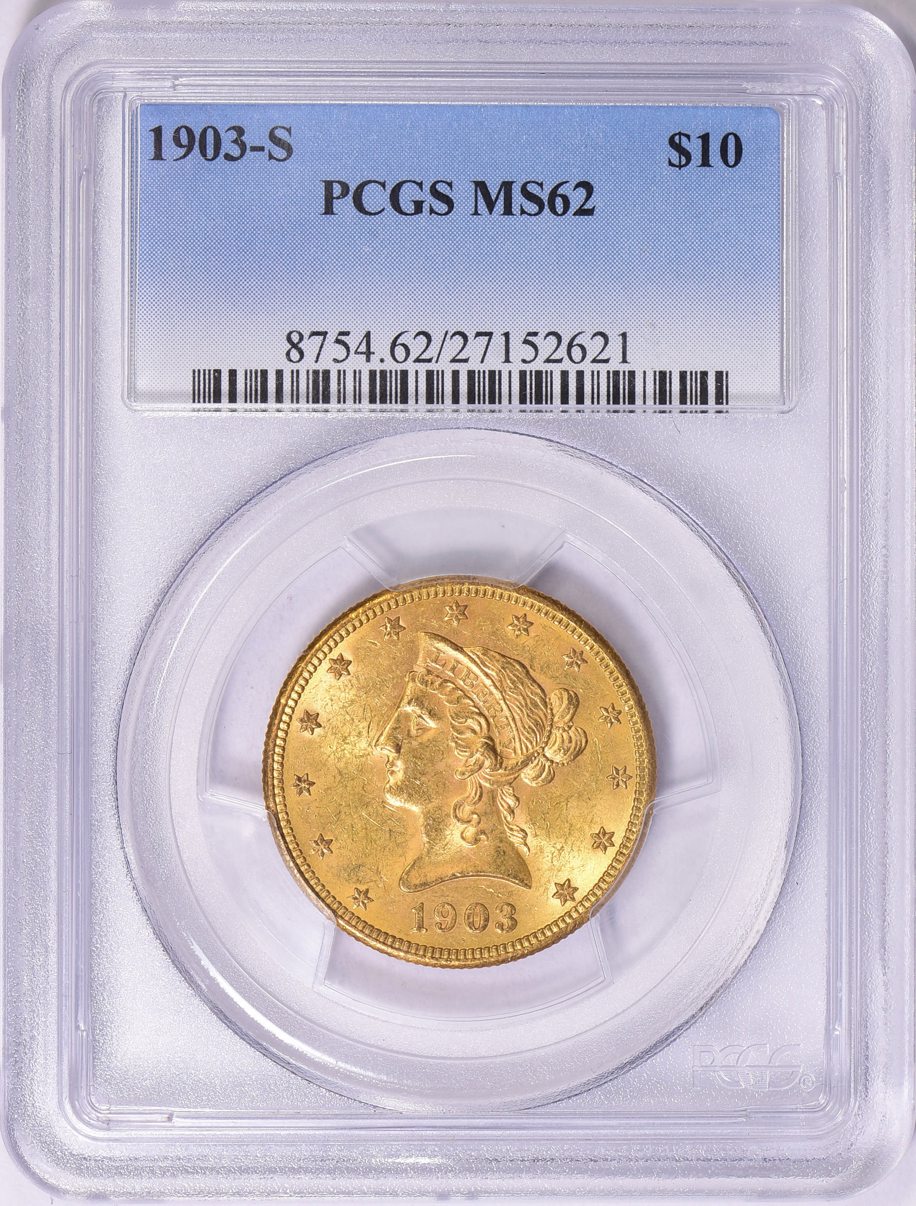1903-S Liberty Gold Eagle PCGS MS-62 (Item 1833588) | GreatCollections ...