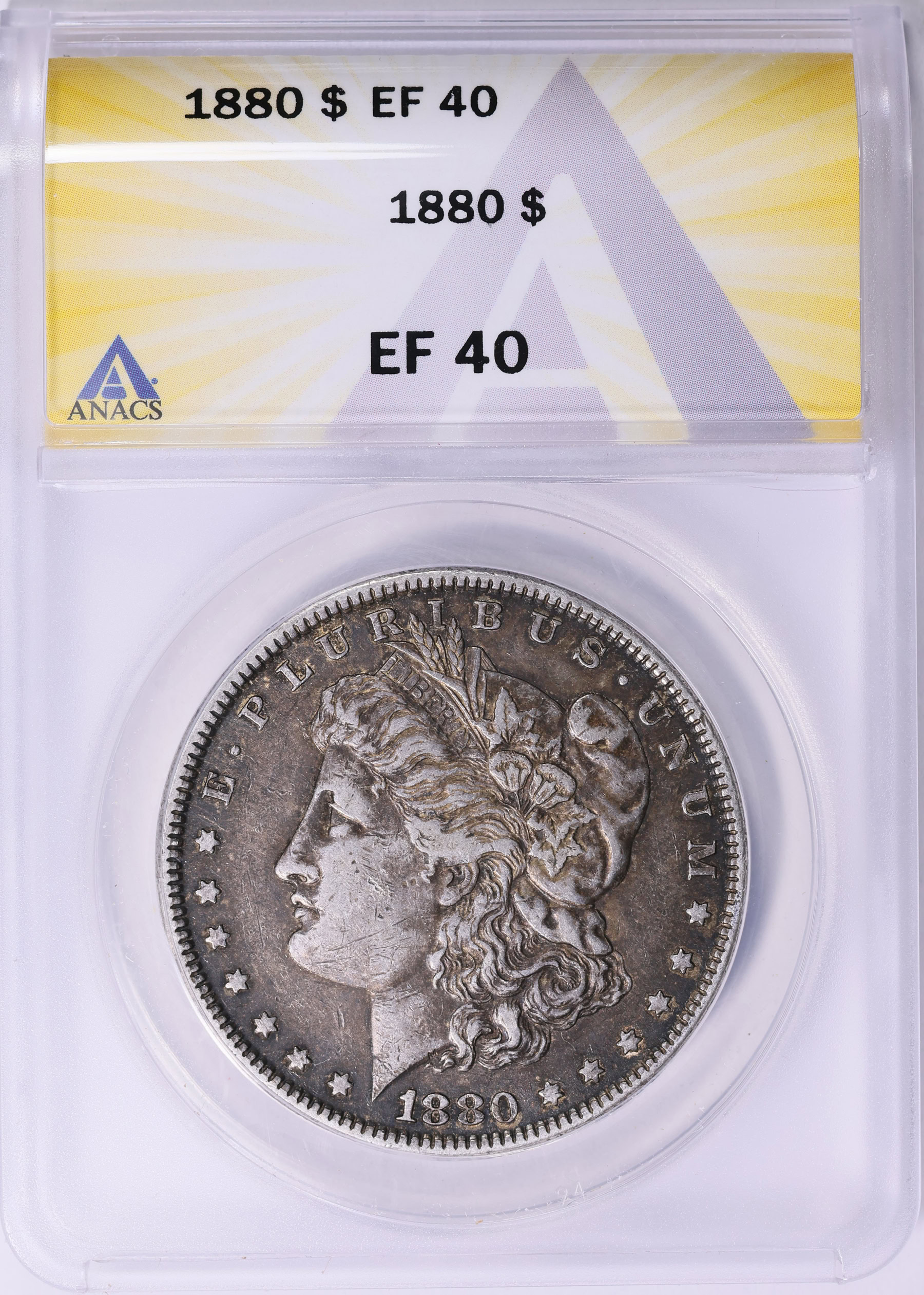 1880 Morgan Silver Dollar ANACS XF-40 (Item 1833622) | GreatCollections Coin Auctions