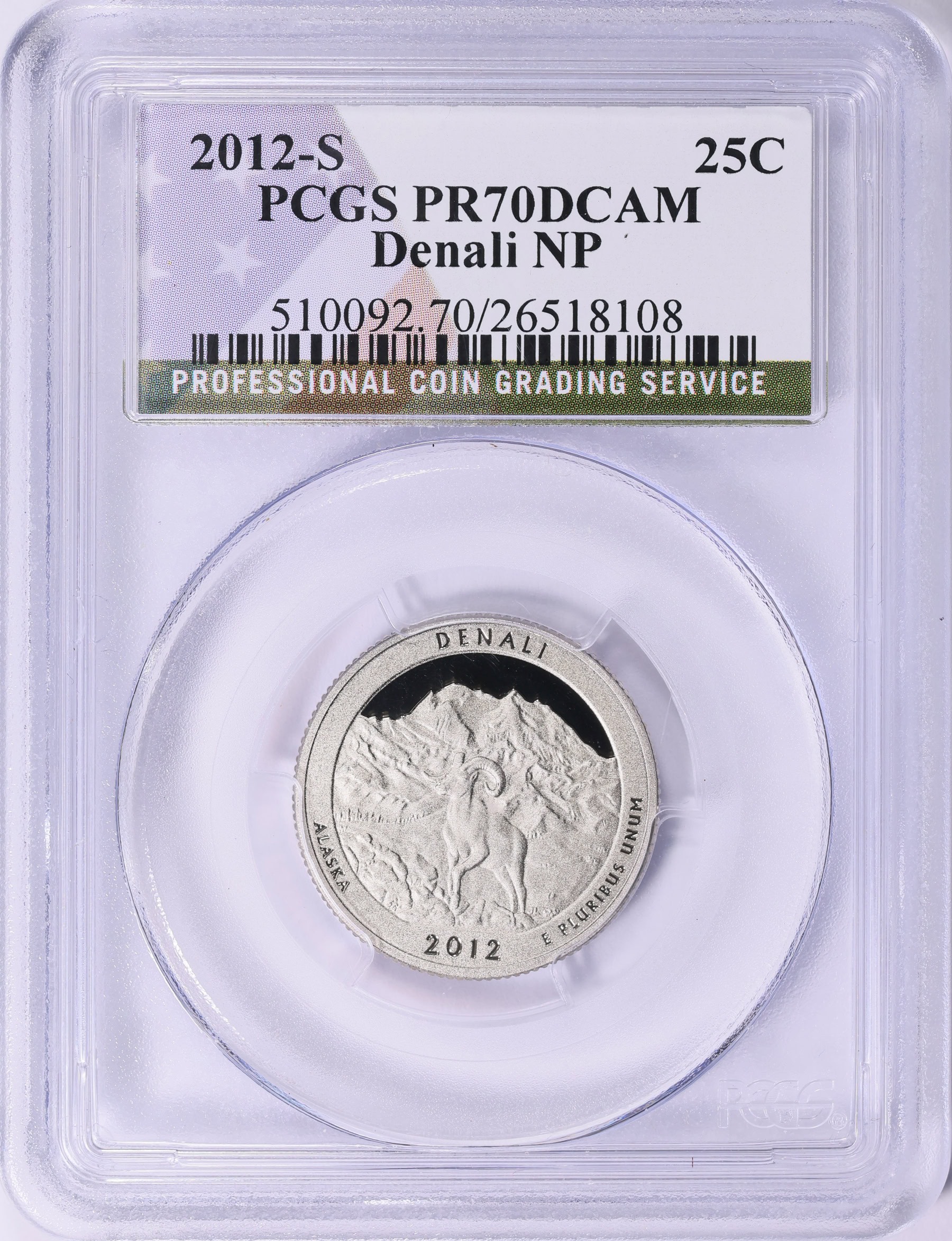 2012-S America the Beautiful Quarter Denali NP PCGS Proof-70 DCAM (Item ...