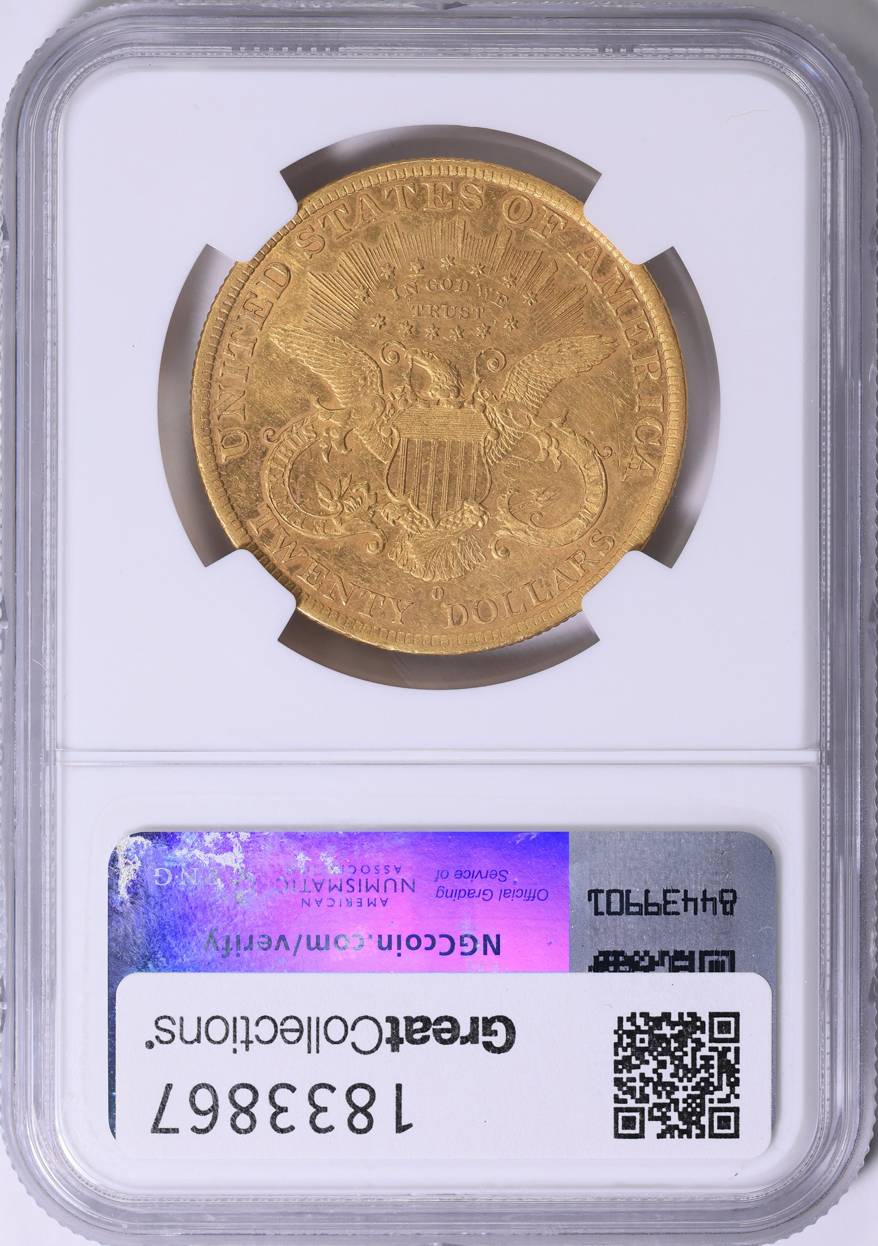 1879-O Liberty Gold Double Eagle NGC AU-50 (Item 1833867) | GreatCollections Coin Auctions