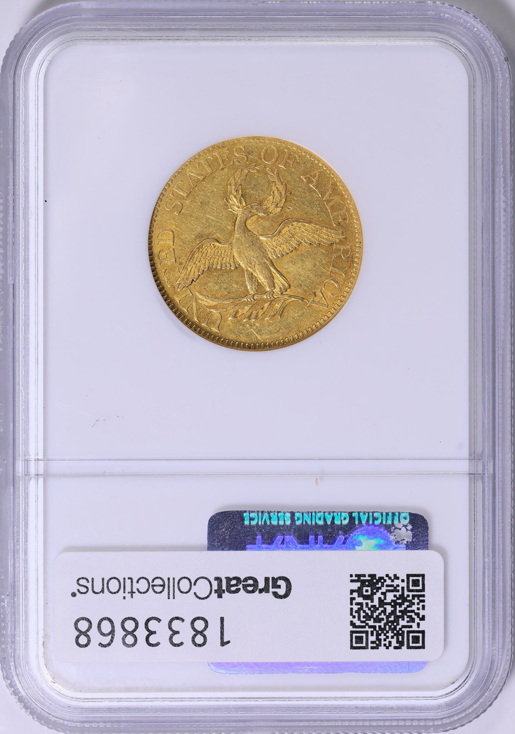 1795 Capped Bust Right Gold Half Eagle Small Eagle NGC AU-58 (Item 1833868) | GreatCollections ...