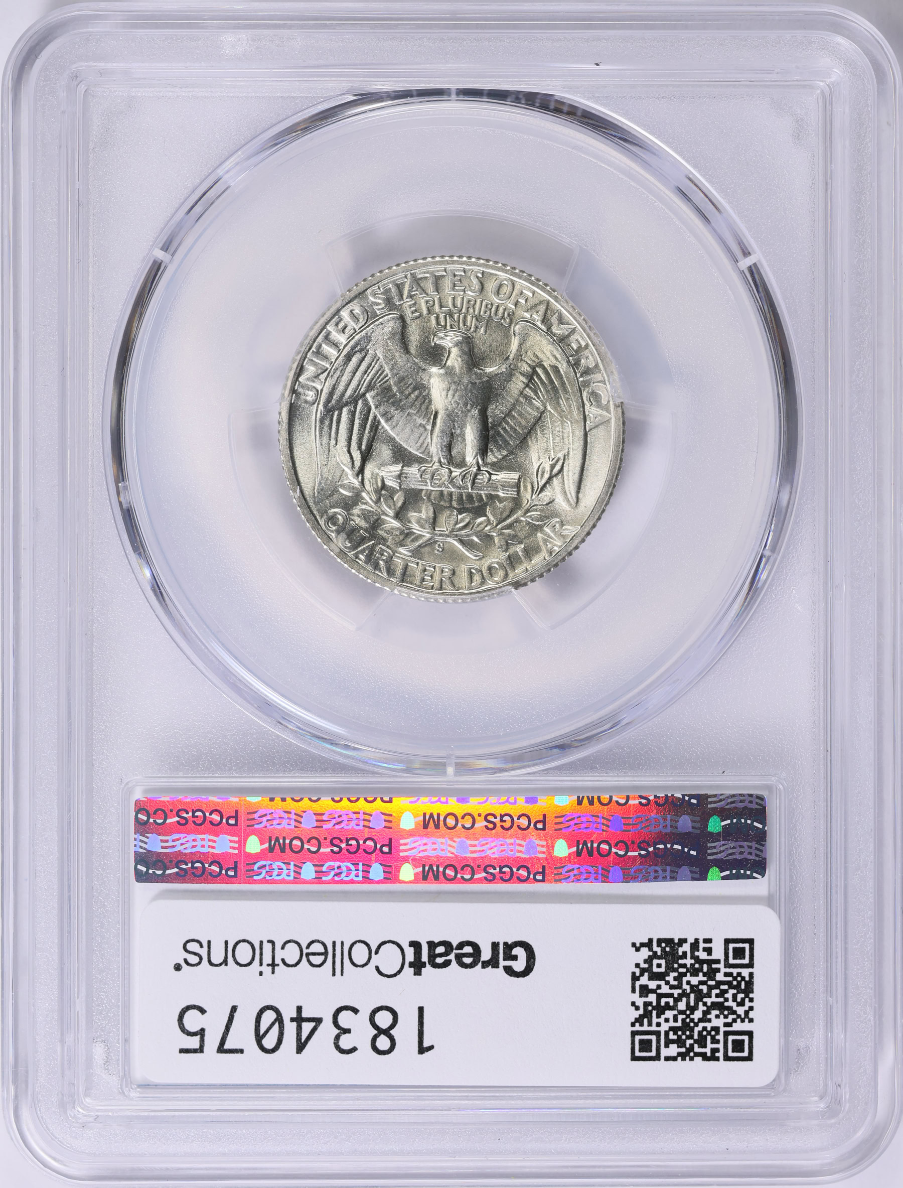 1942-S Washington Quarter FS-501, Repunched Mintmark PCGS MS-65 | PCGS Cert #51823511 ...