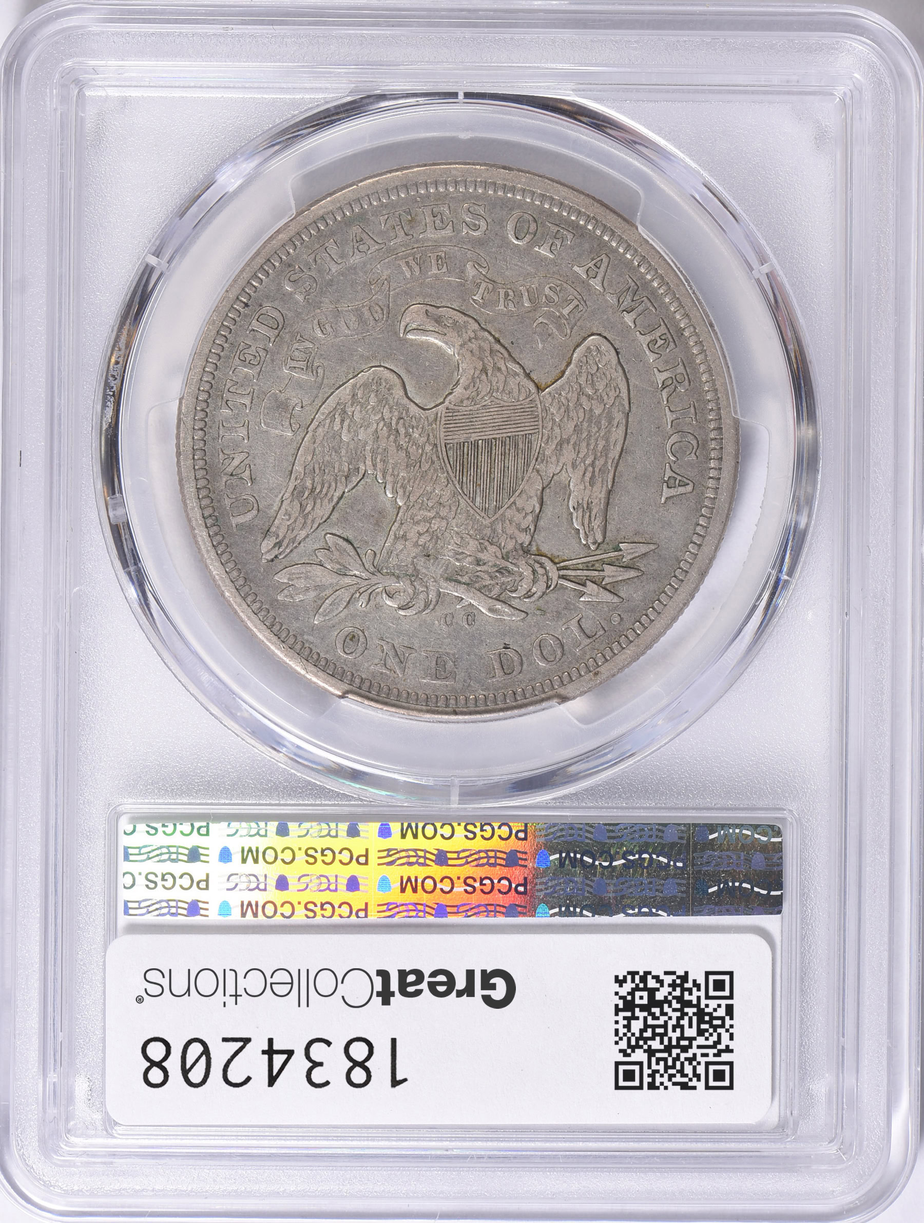 1870-CC Seated Liberty Silver Dollar PCGS F-15 (Item 1834208) | GreatCollections Coin Auctions