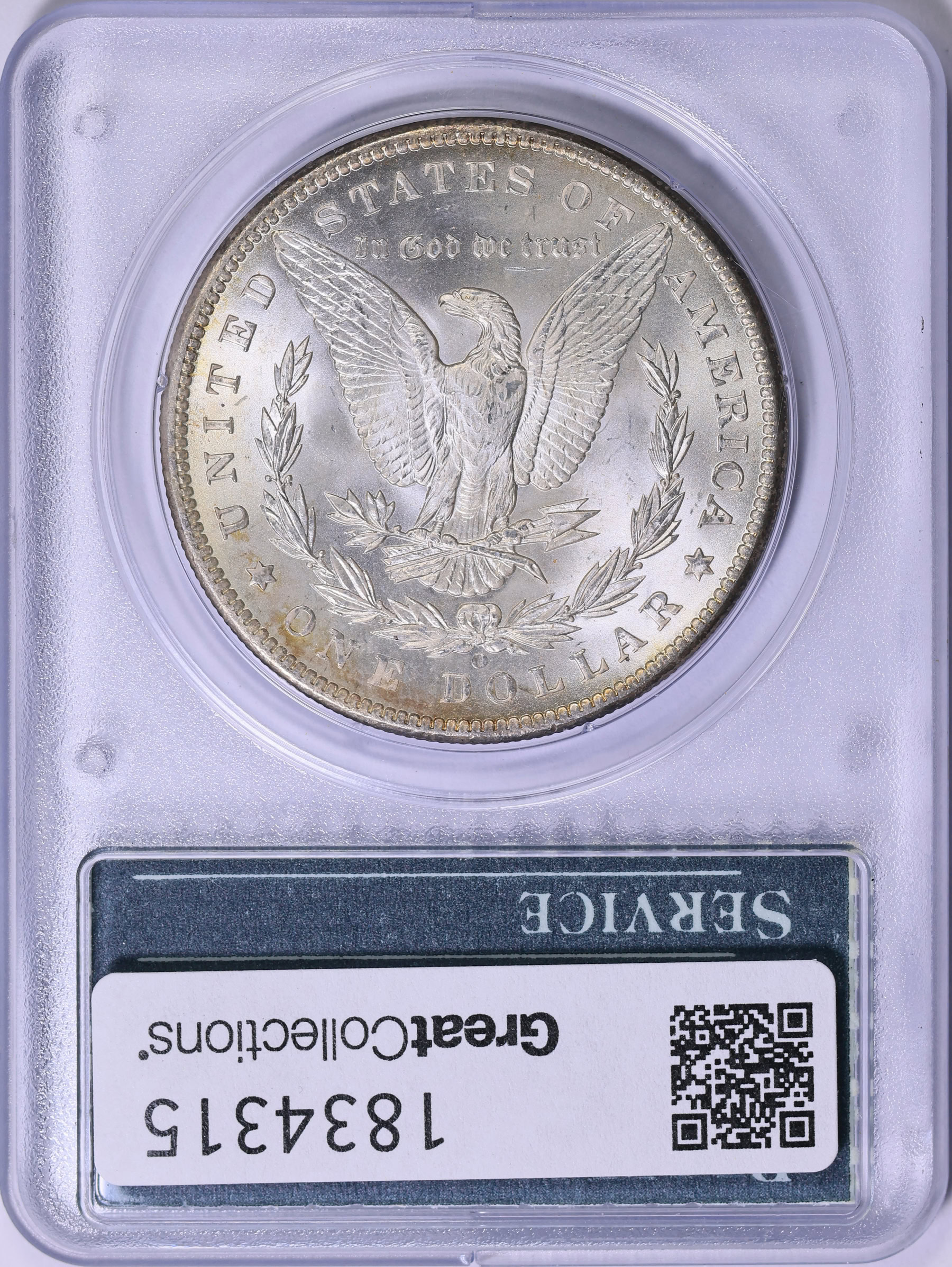 1898-O Morgan Silver Dollar PCGS MS-65 OGH (1st Gen) (Item 1834315) | GreatCollections Coin Auctions