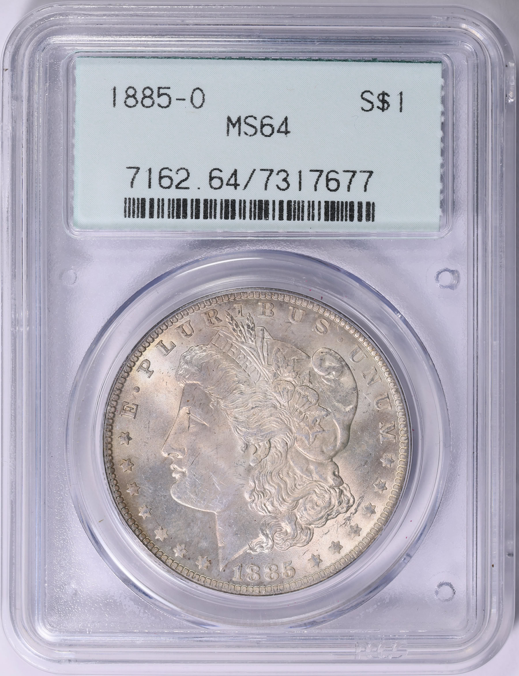 1885-O Morgan Silver Dollar PCGS MS-64 OGH (2nd Gen) (Item 1834320) | GreatCollections Coin Auctions