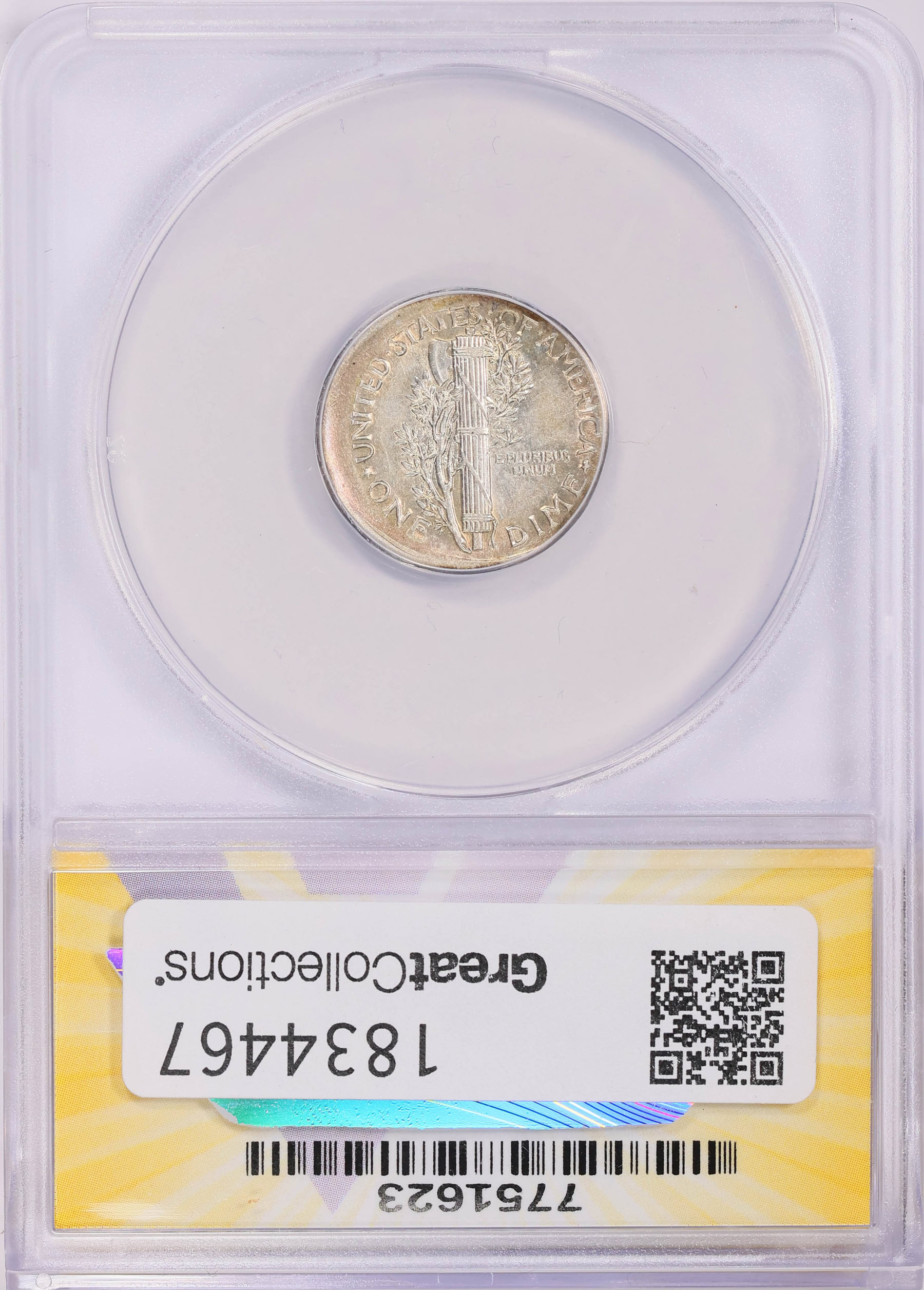 Mint Error 1941 Mercury Dime Broadstruck ANACS AU-50 | ANACS Cert #7751623 | GreatCollections ...