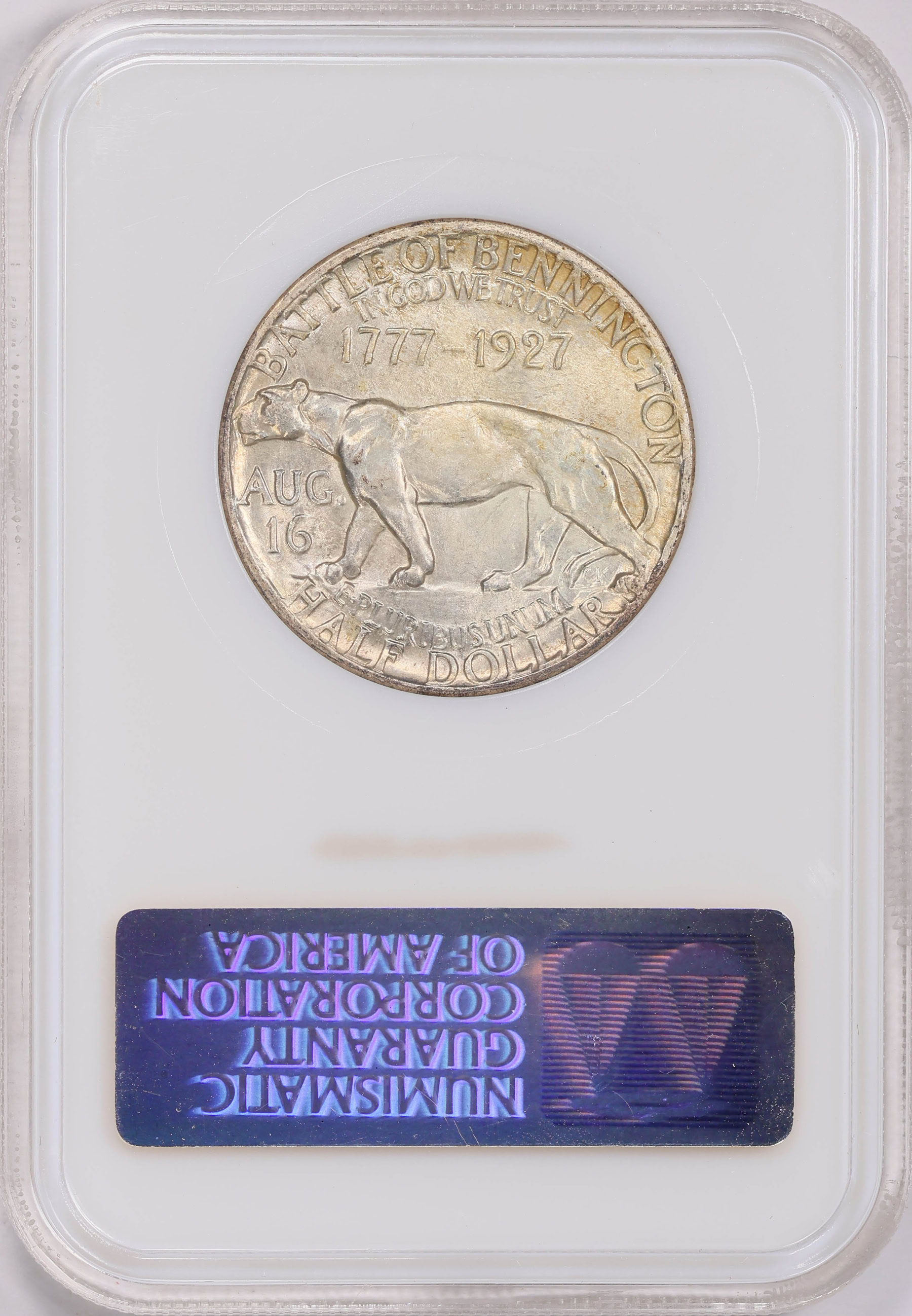 1927 Vermont Sesquicentennial Half Dollar NGC MS-64 (CAC Green) OH ...