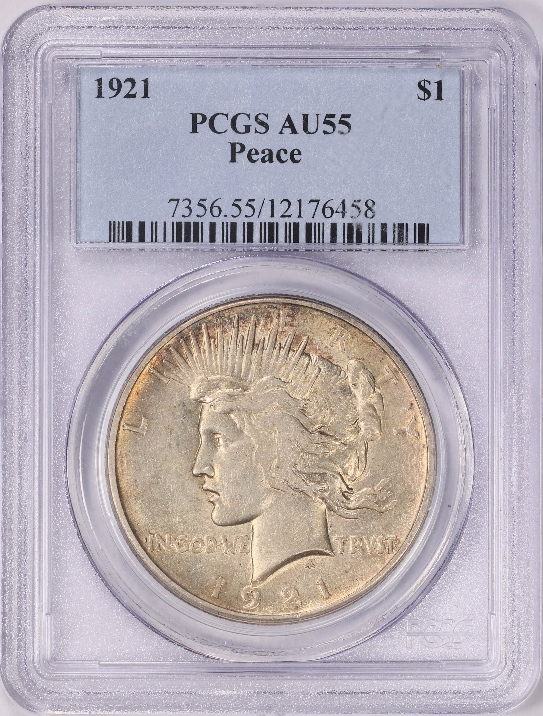 1921 Peace Silver Dollar High Relief PCGS AU-55 (VSS VAM-3) (Item ...