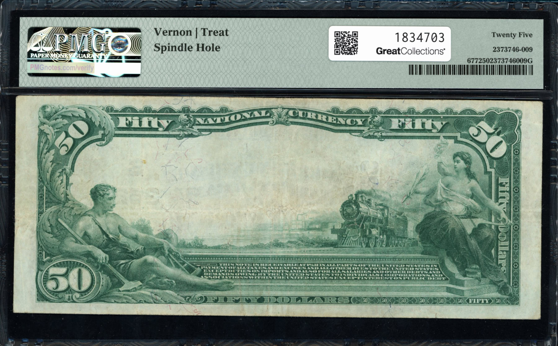 Fr. 677 Dallas, Texas 1902 $50 Plain Back Note The American Exchange ...