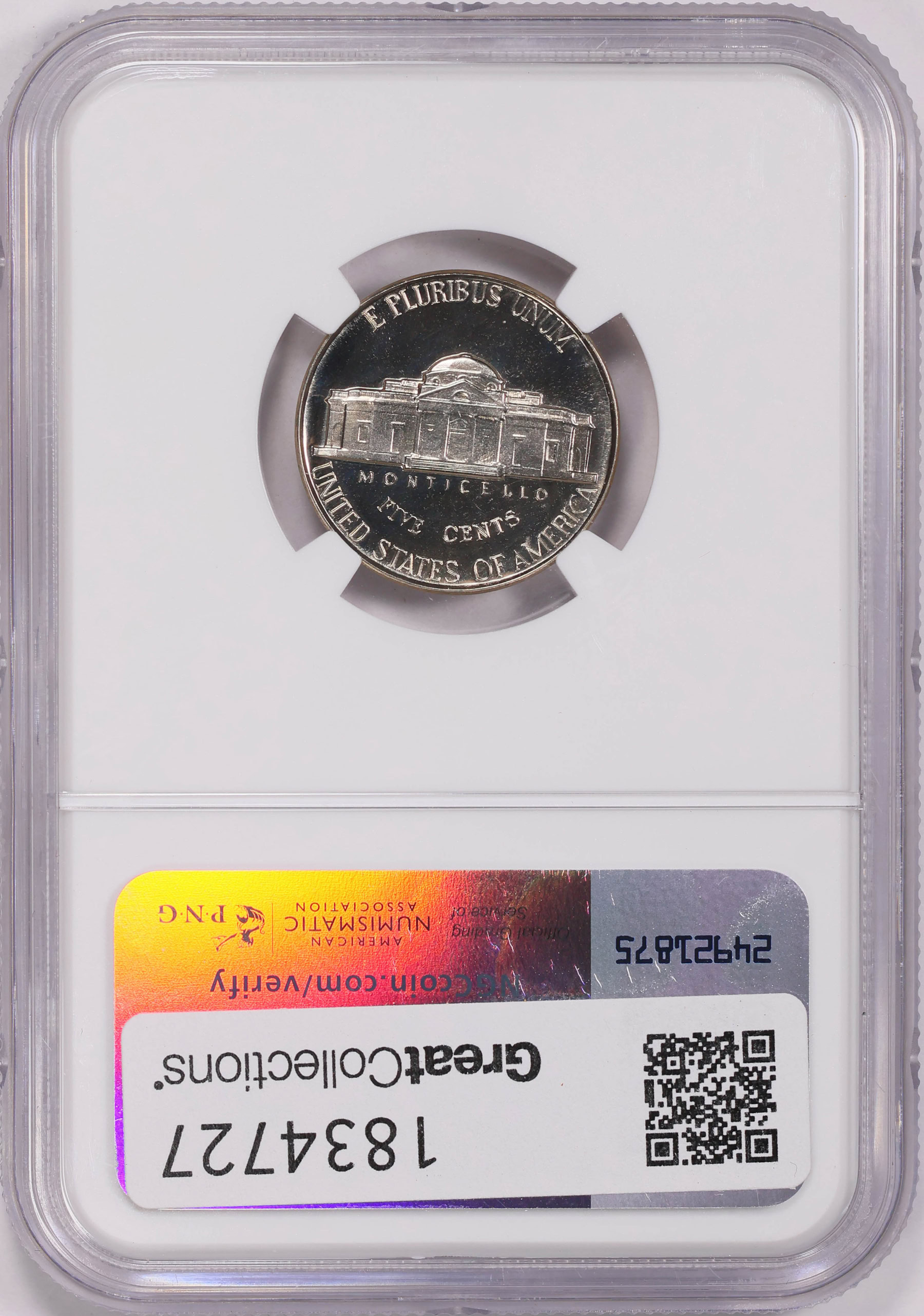 1953 Jefferson Nickel NGC Proof-69 CAMEO (Item 1834727) | GreatCollections Coin Auctions