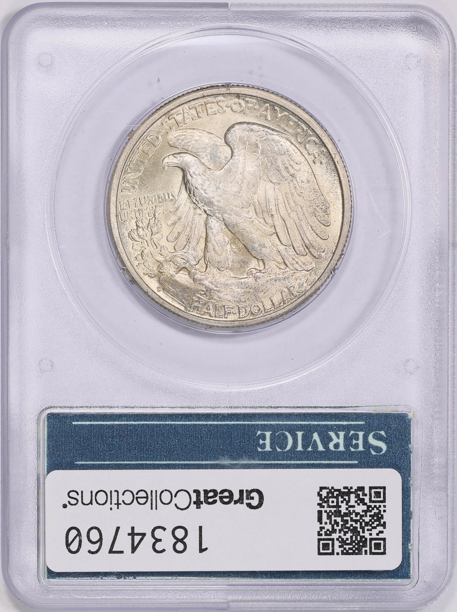 1946-D Walking Liberty Half Dollar PCGS MS-65 (CAC Green) OGH (1st Gen) (Item 1834760 ...