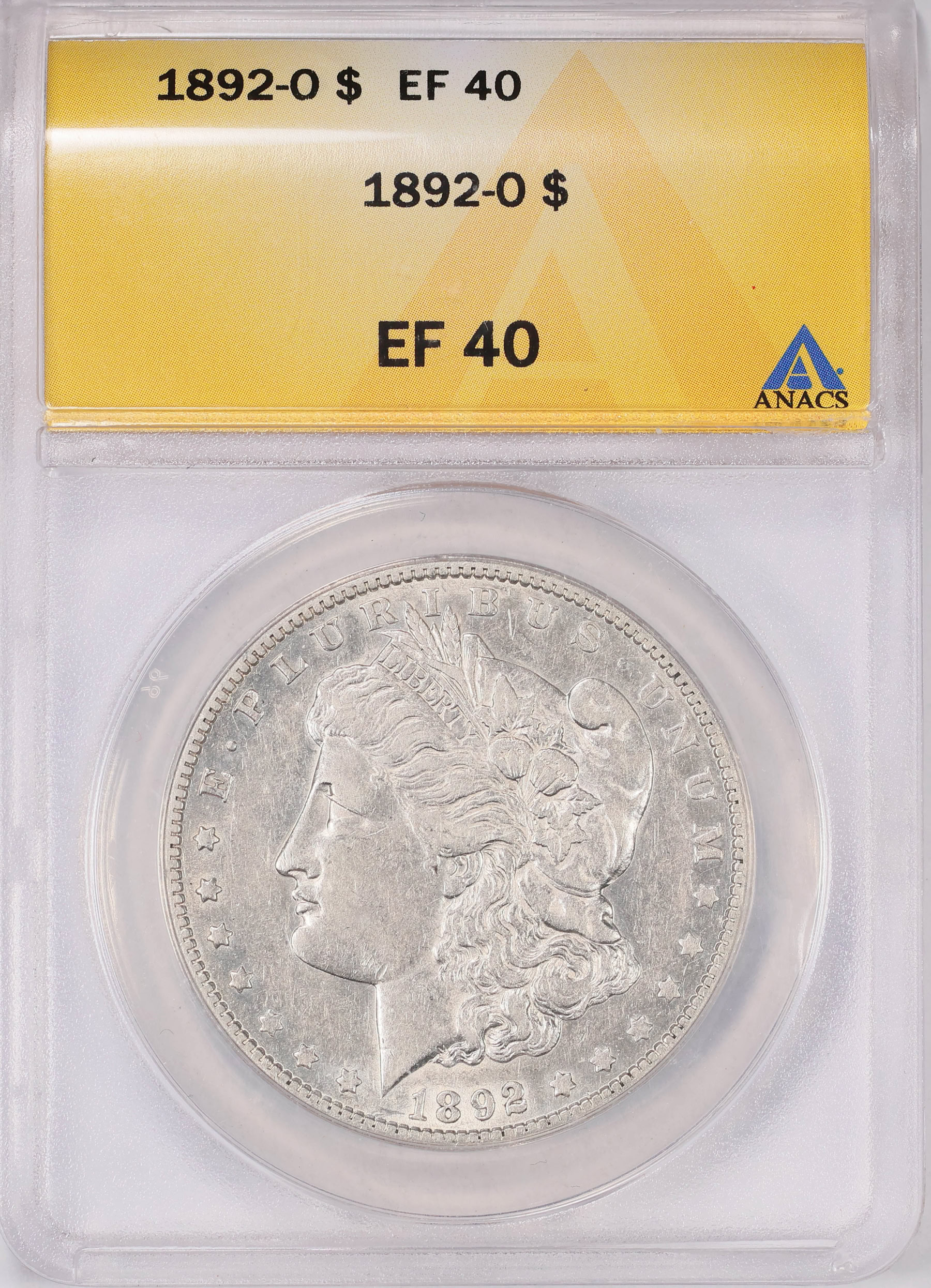 1892-O Morgan Silver Dollar ANACS XF-40 (Item 1834789) | GreatCollections Coin Auctions