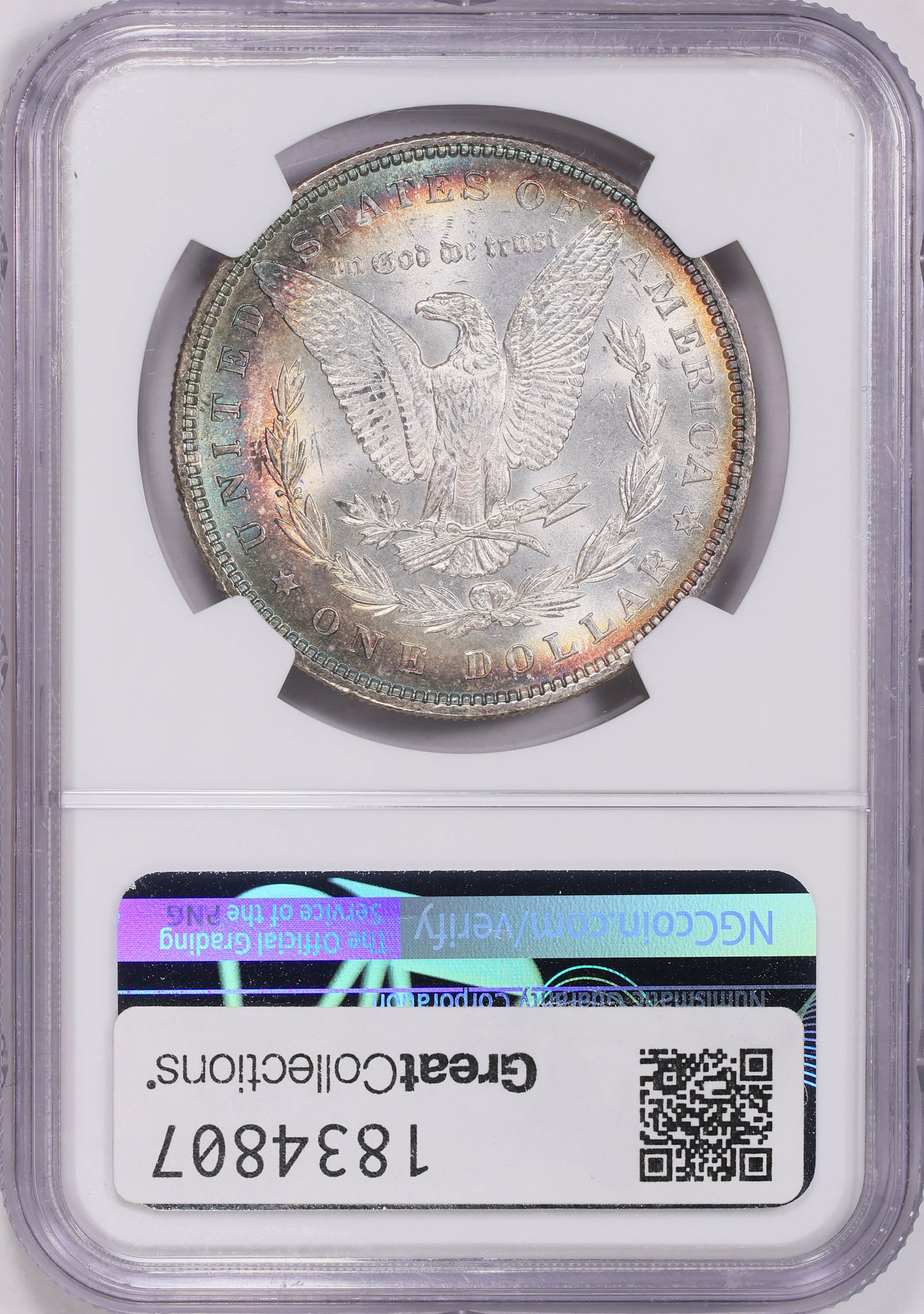 1888 Morgan Silver Dollar NGC MS-63 (Toned) (Item 1834807) | GreatCollections Coin Auctions